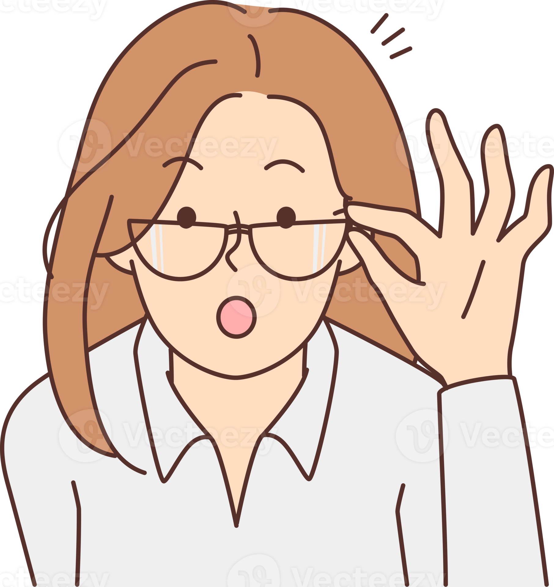 Stunned Woman Shocked With Unexpected News 21477667 Png
