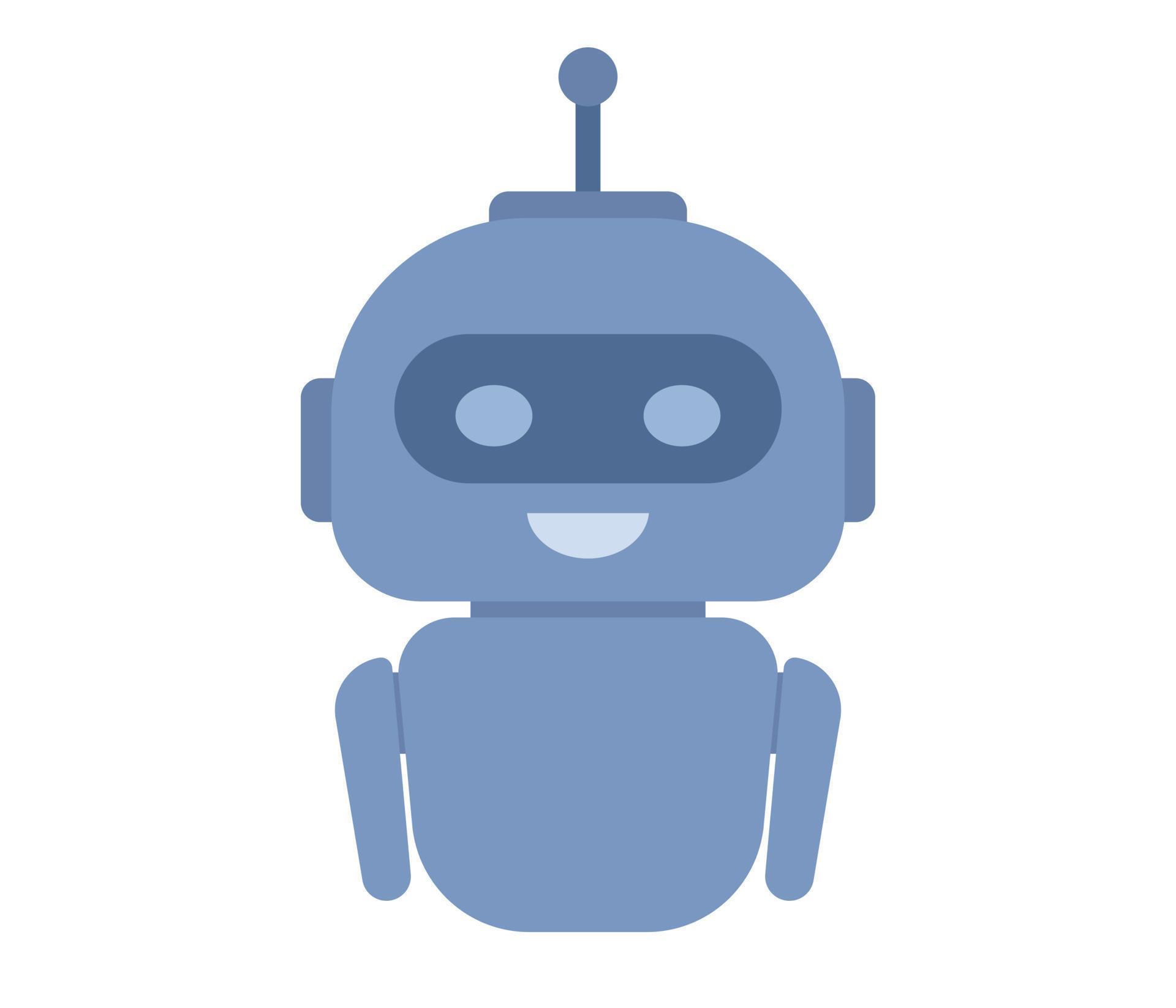 Chatbot icon. Artificial intelligence robot assistant. Online customer support. Vector flat ...