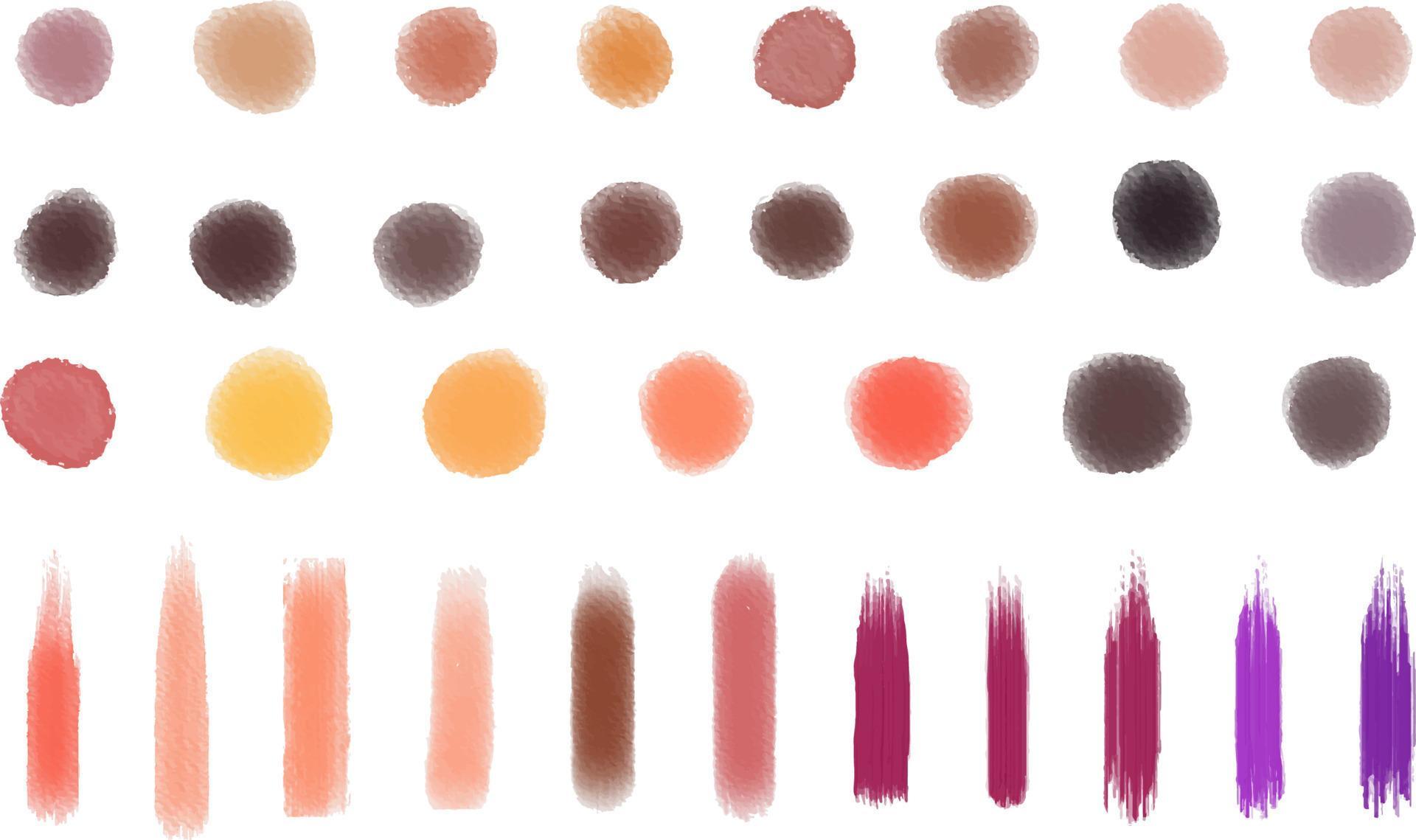 colorful watercolor brush stroke collection 21486357 Vector Art at Vecteezy