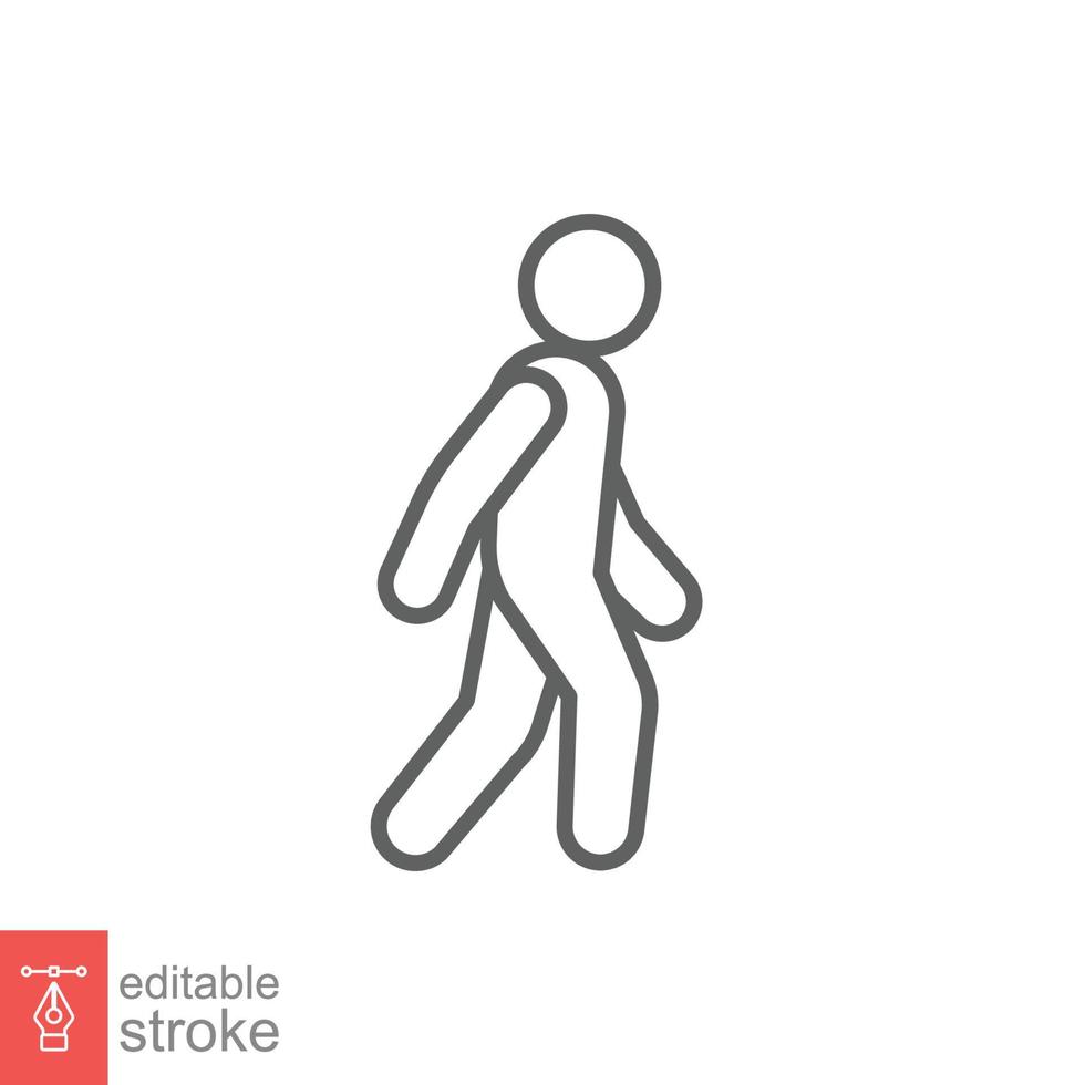 Outline Of A Person Walking Man Walking Sketch Line Art Person Man