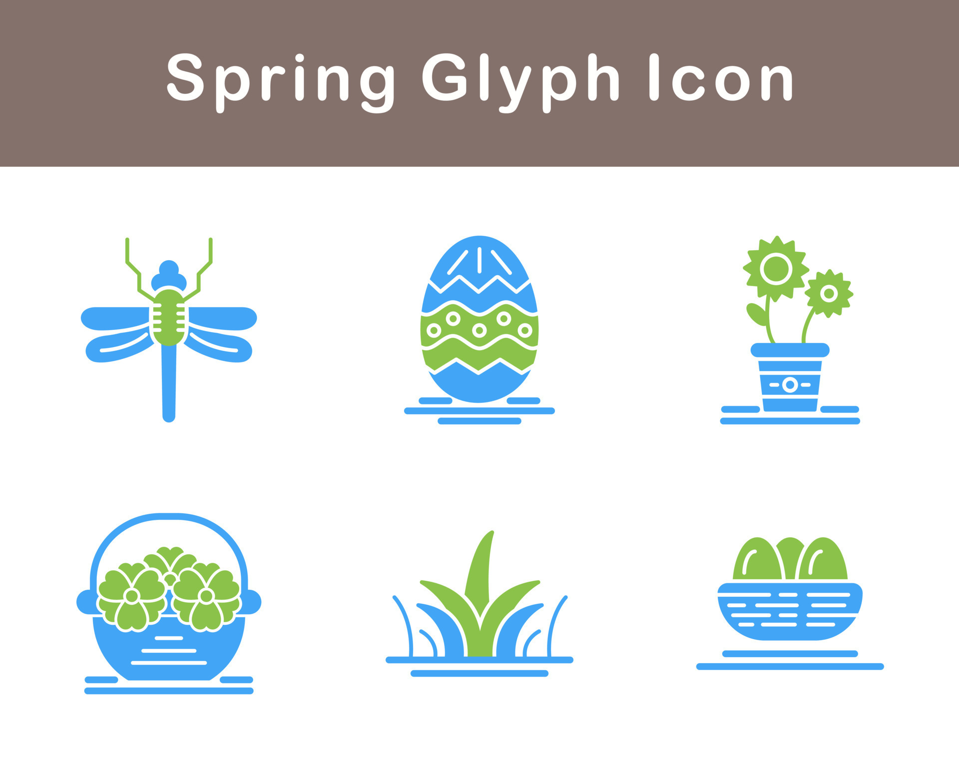 Spring Vector Icon Set 21487898 Vector Art at Vecteezy