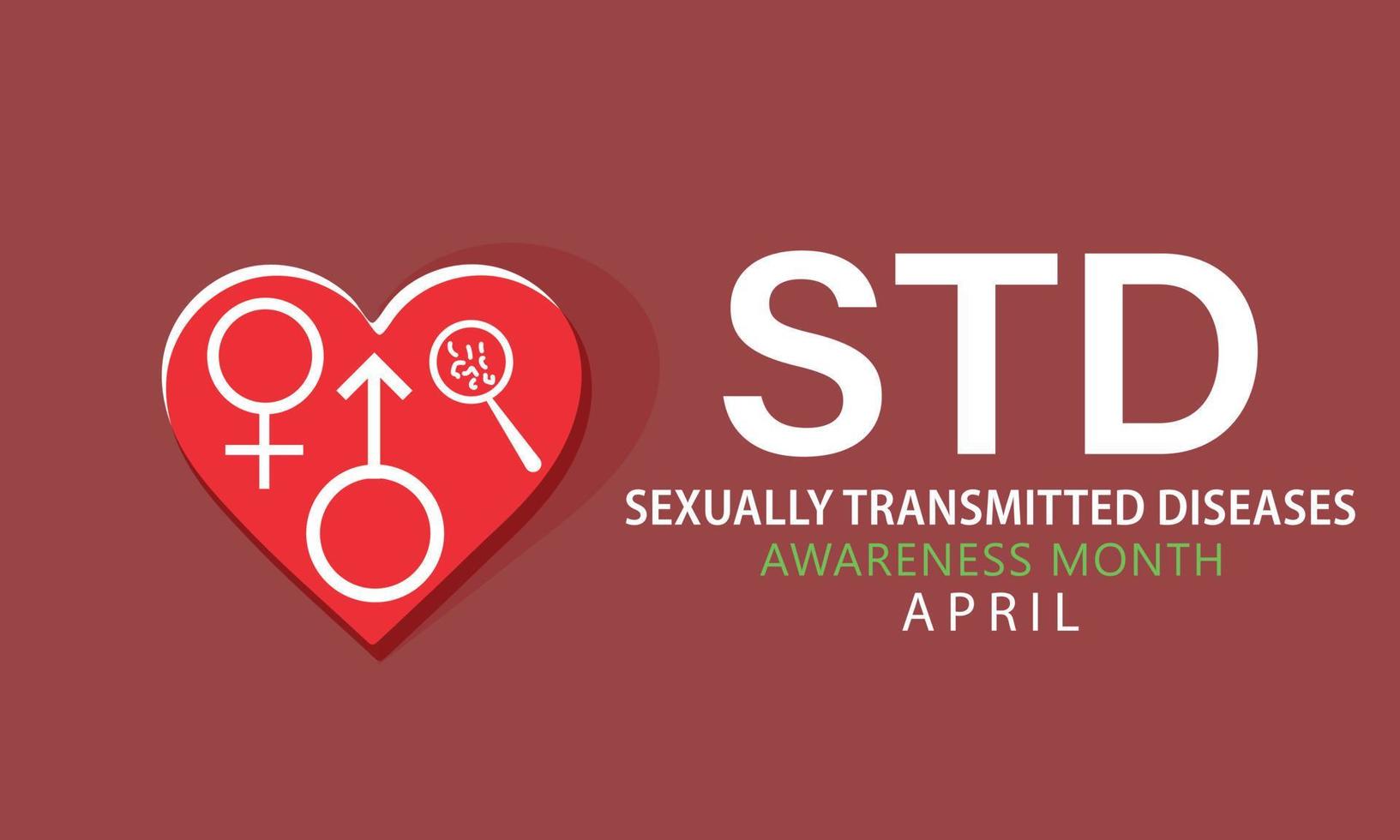 April Is Sexually Transmitted Diseases Awareness Month Template For