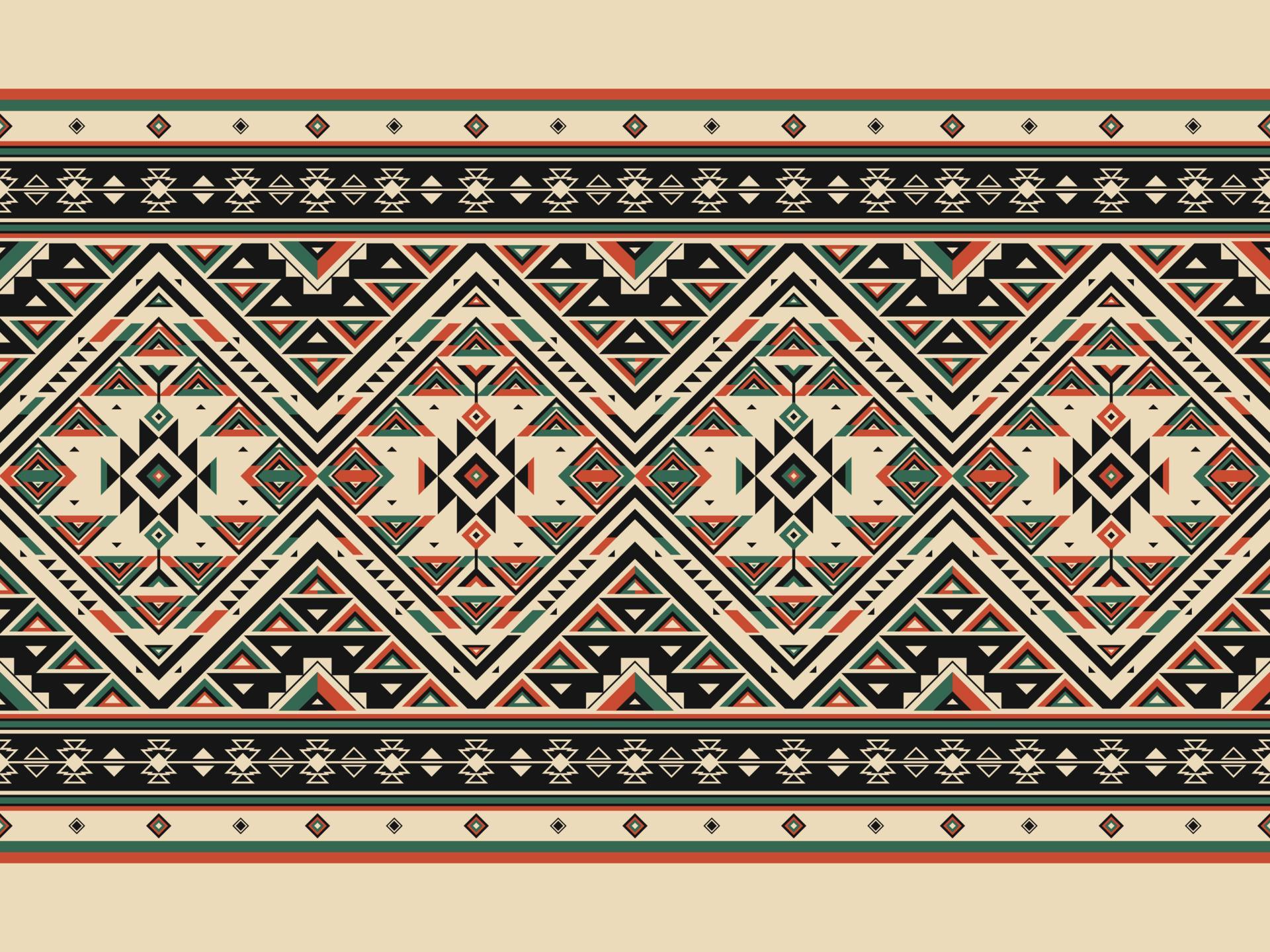 Native american indian ornament pattern geometric ethnic textile ...