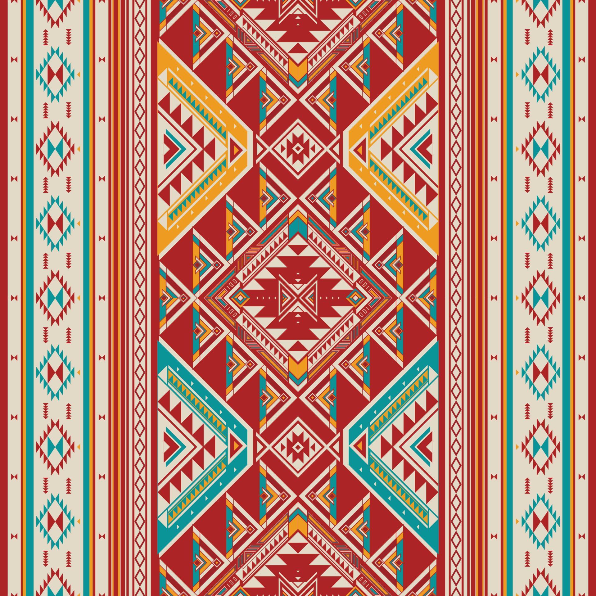 Native american indian ornament pattern geometric ethnic textile ...