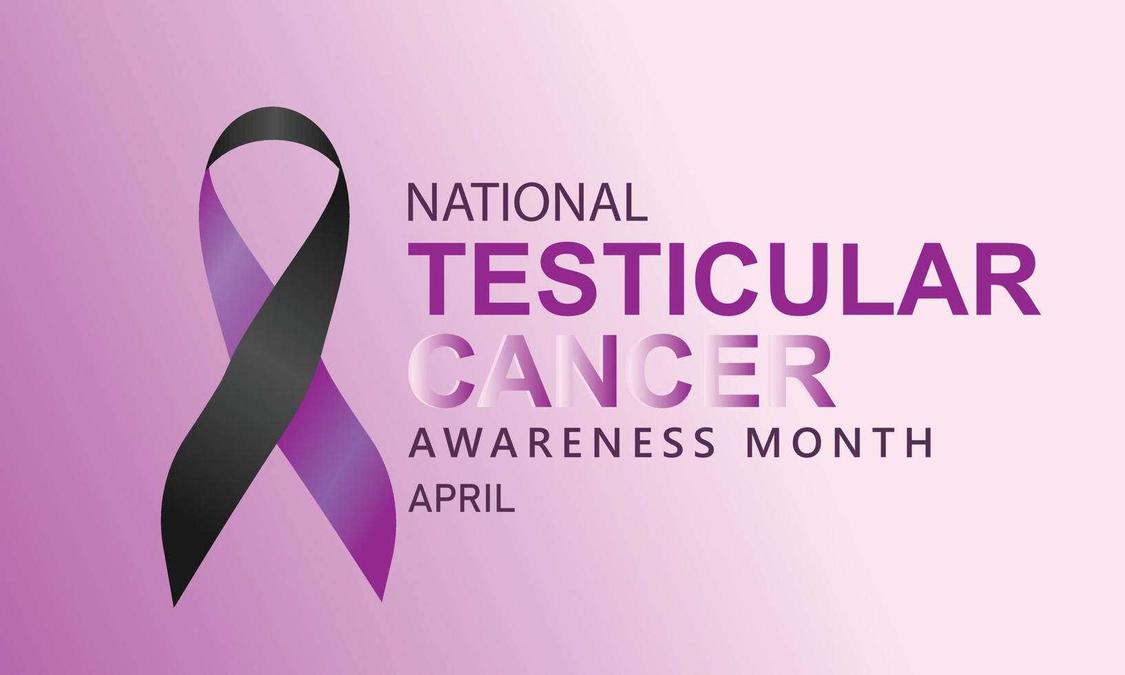 April Is National Testicular Cancer Awareness Month Template For