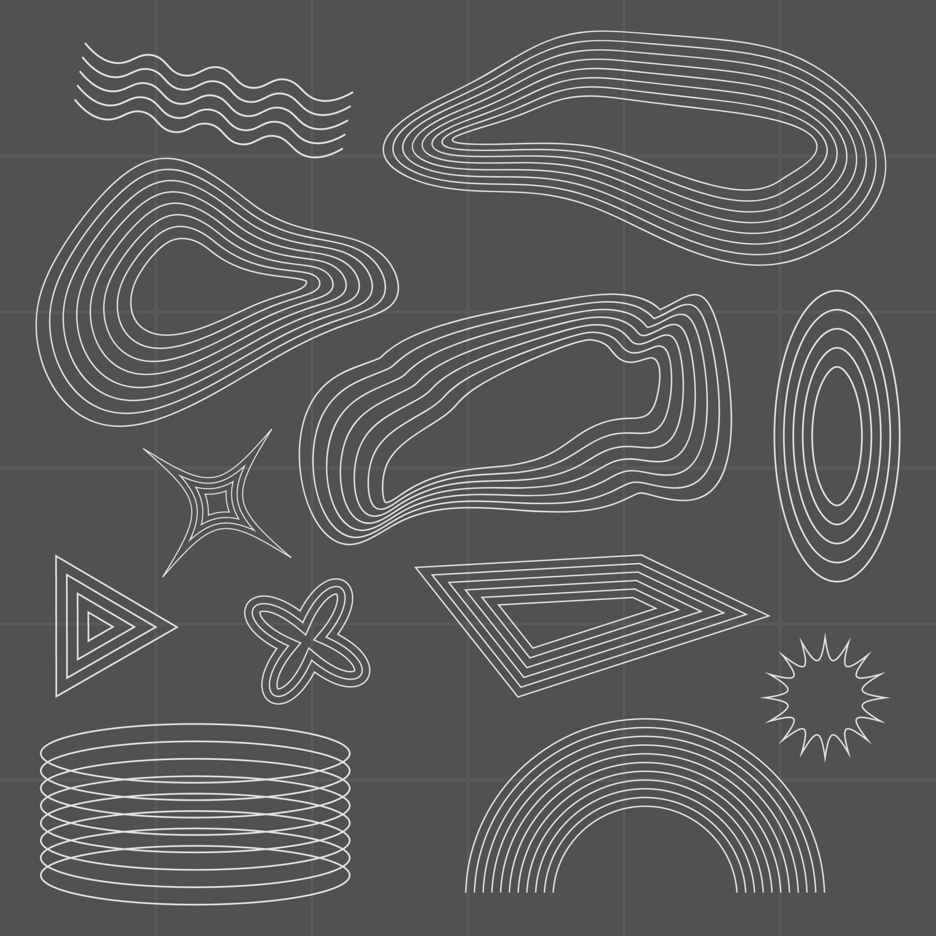 Futuristic Geometrical 3d Shapes. Abstract Wireframe Volume Vector ... Futuristic Geometrical 3d Shapes. Abstract Wireframe Volume Vector ...