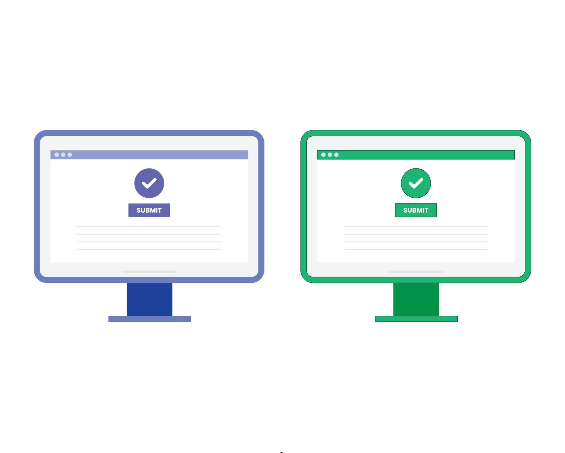 Computer flat vector art illustration design free download 21490972 ...