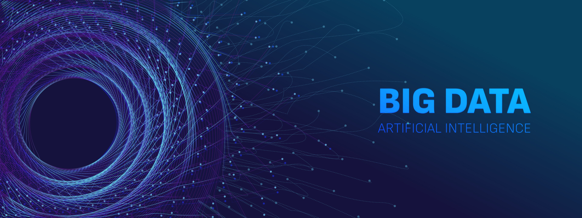 Big Data Stream Technology Concept For Ai Artificial Intelligence Deep