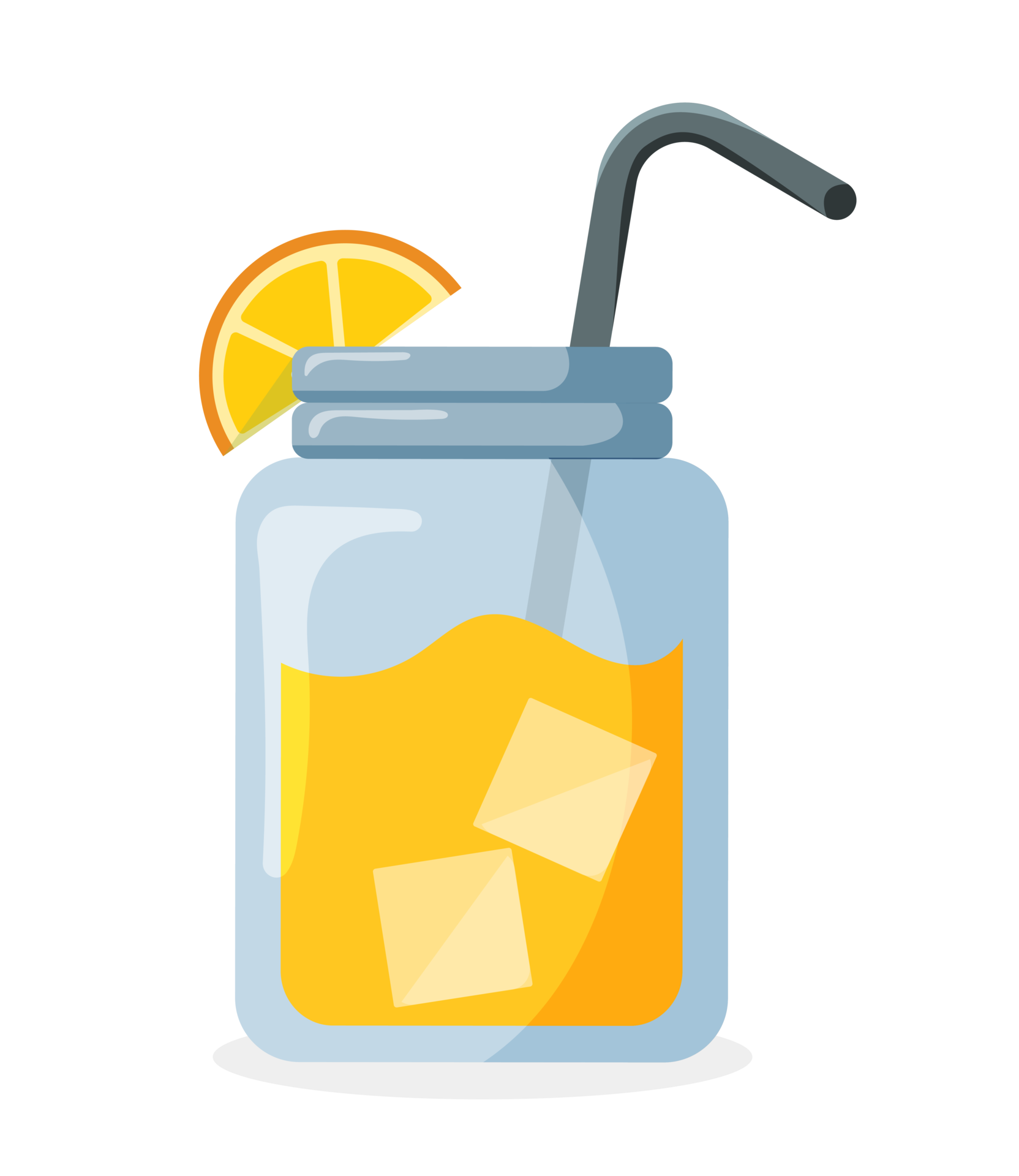 Jar With Fruit Juice Glass For Cocktails 21491852 Png