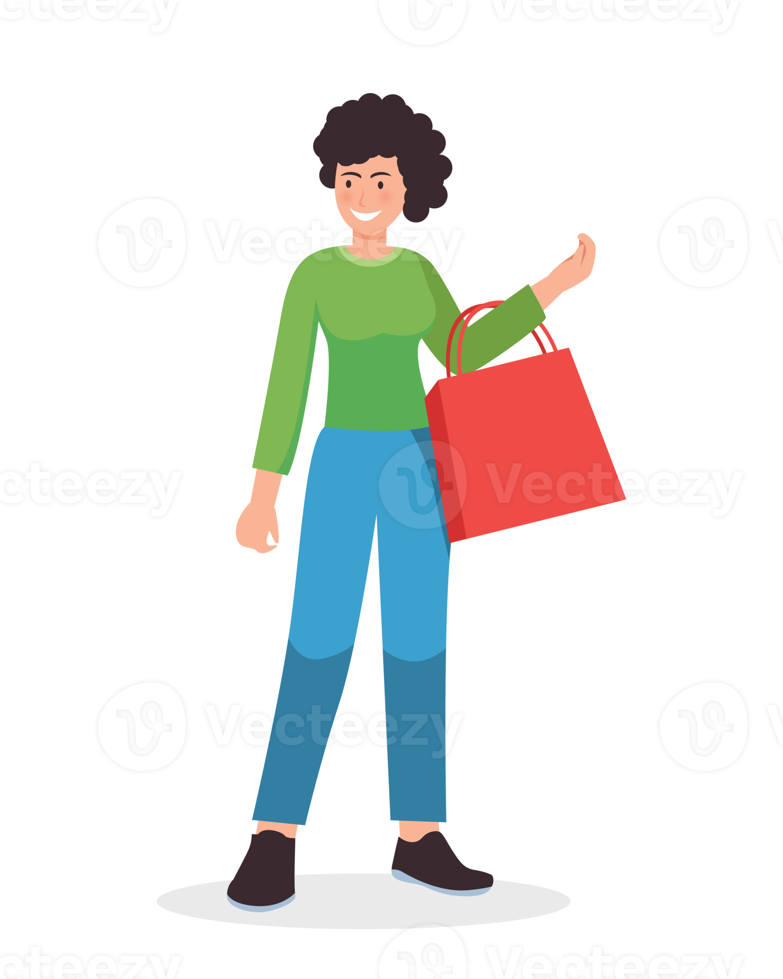 Free People Shopping People With Shopping Bags Illustration 21491865