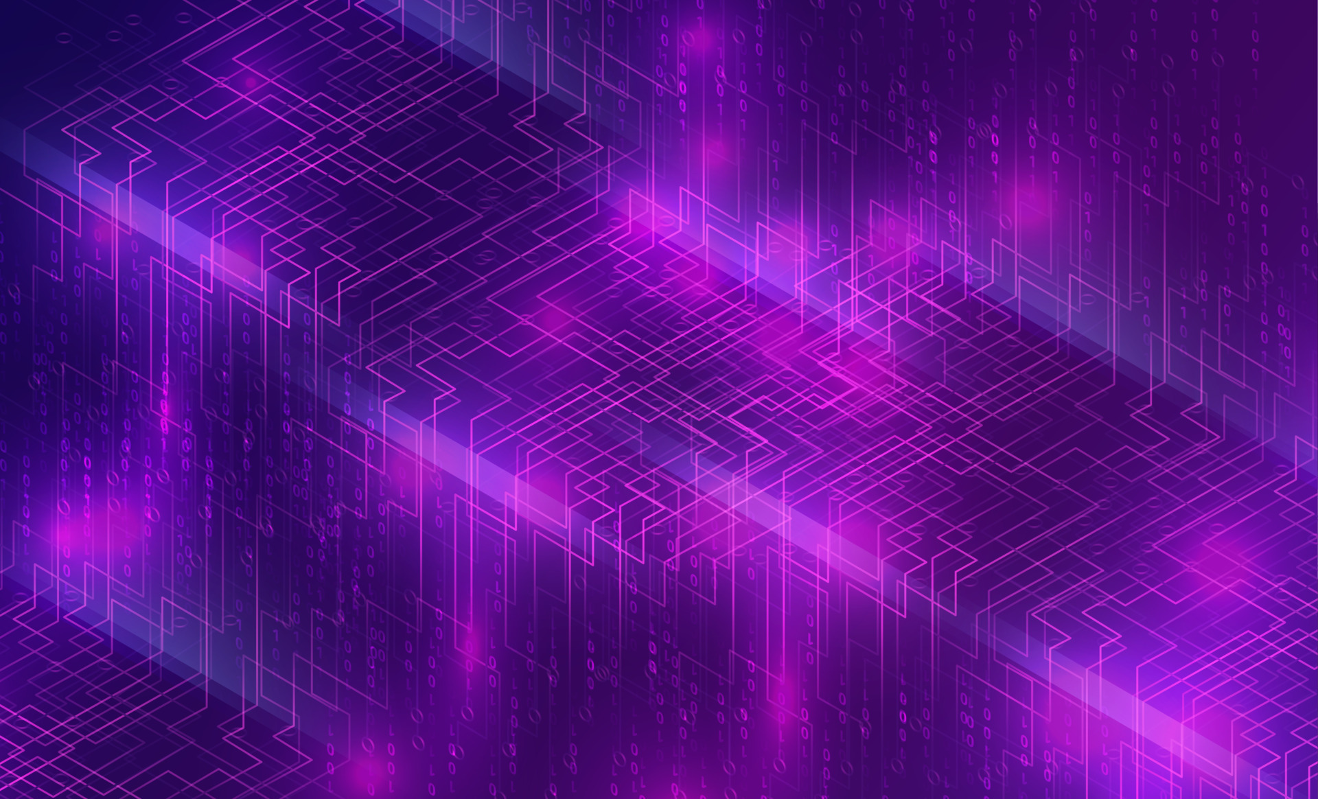 Big Data Waterfall Streams Of Digital Binary Code 21493590 Vector Art