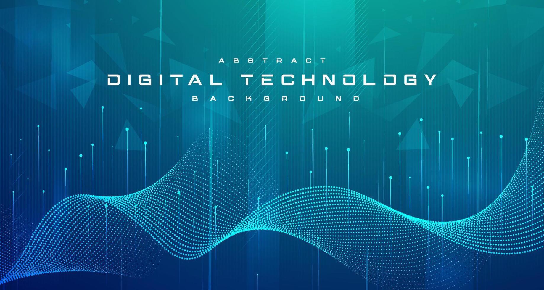 Digital technology banner blue green background concept, cyber ... Digital technology banner blue green background concept, cyber ...