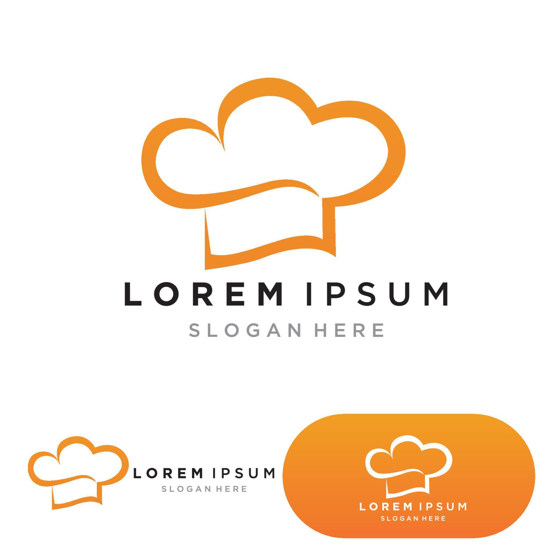 chef hat logo vector design template 21495454 Vector Art at Vecteezy