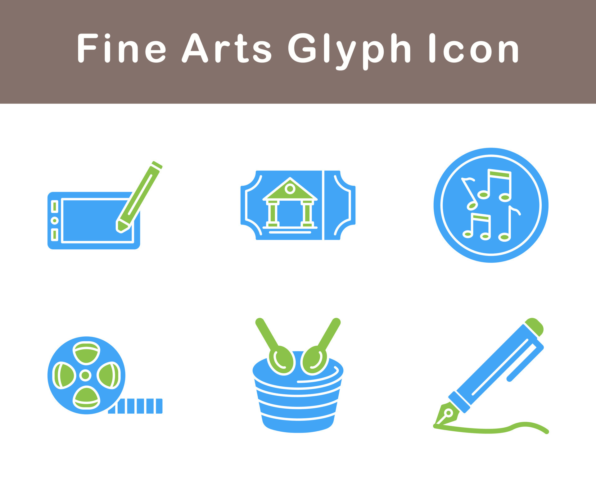 Fine Arts Vector Icon Set 21495891 Vector Art at Vecteezy