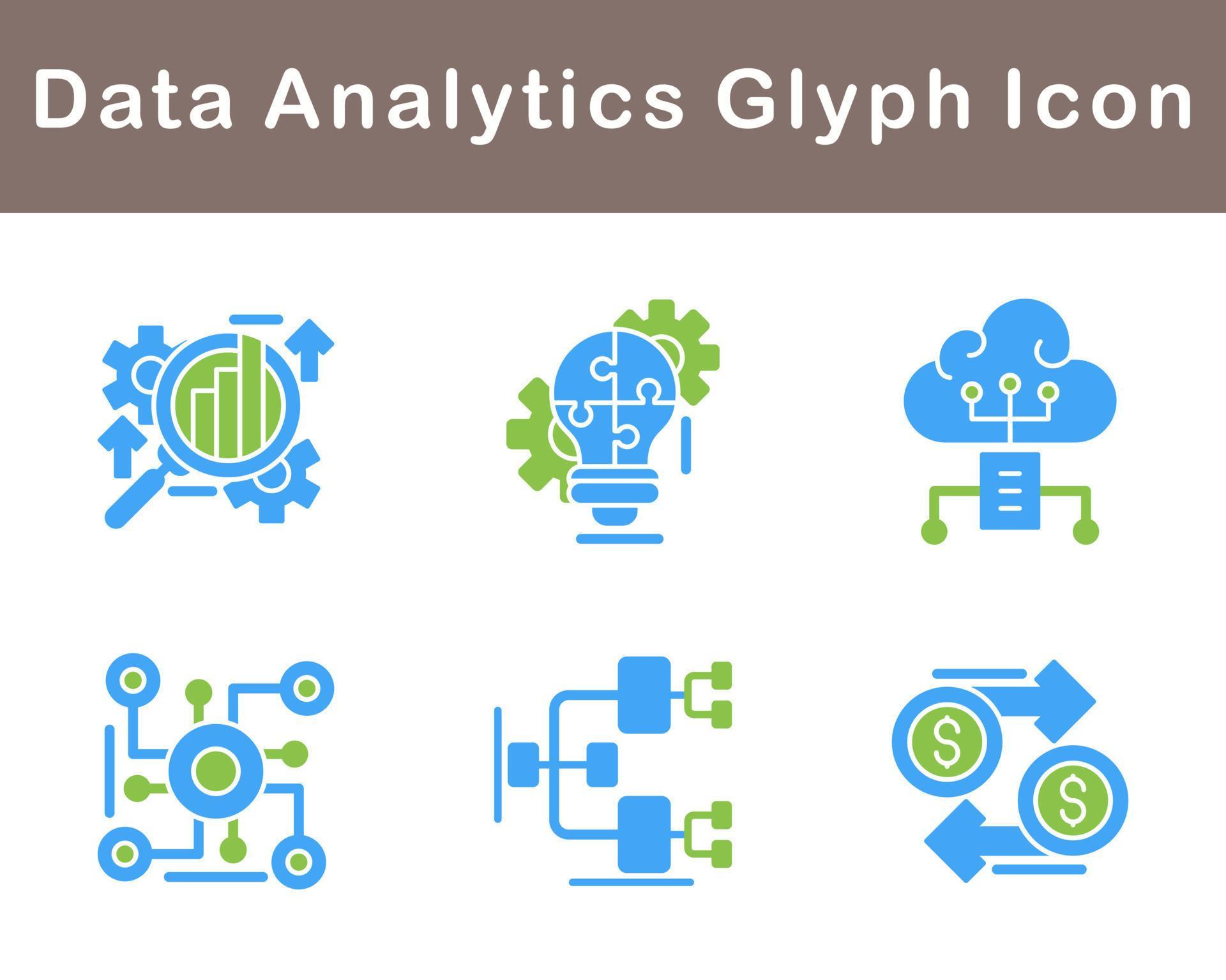 Data Analytics Vector Icon Set 21496080 Vector Art at Vecteezy