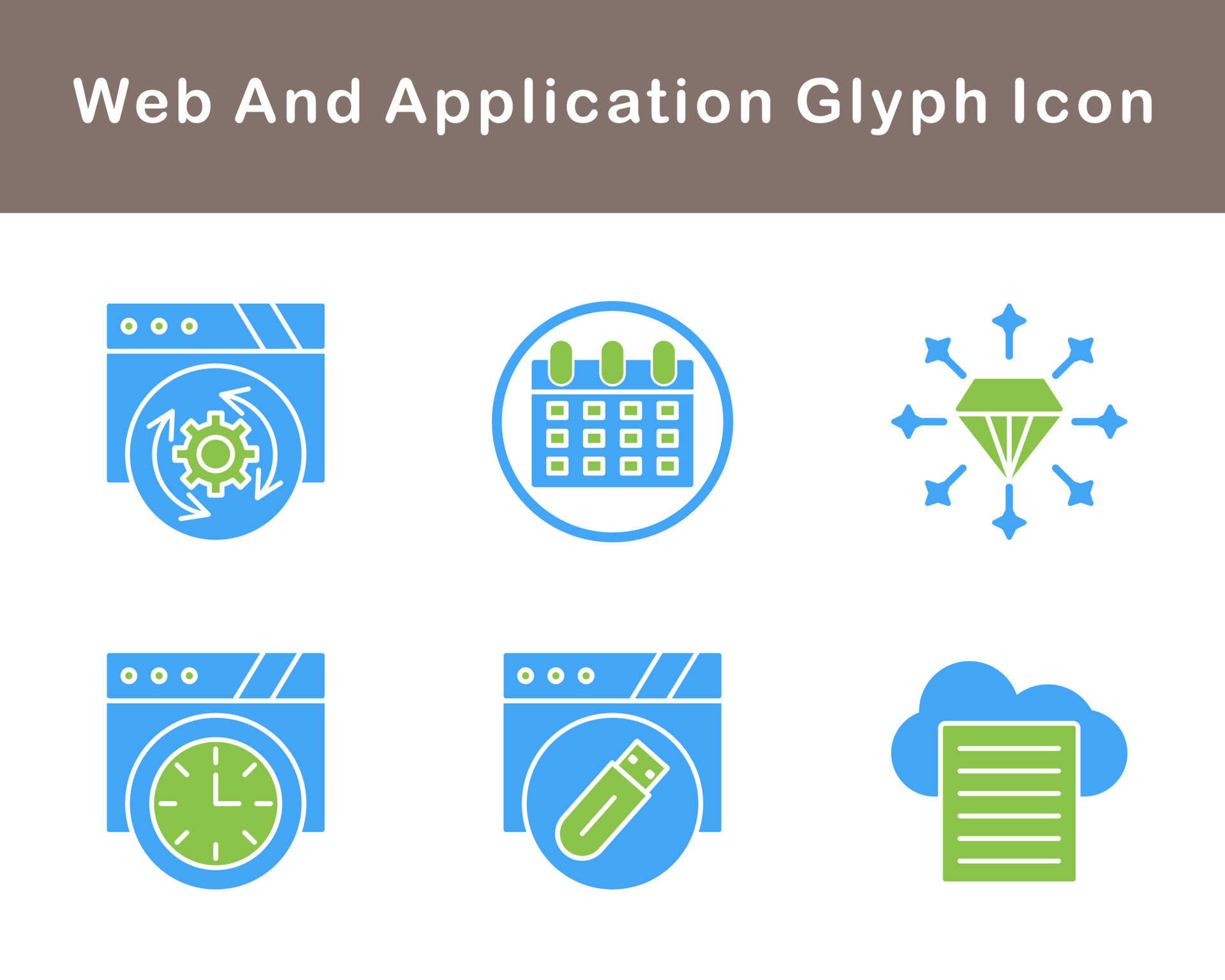 Web And Application Vector Icon Set 21496187 Vector Art at Vecteezy