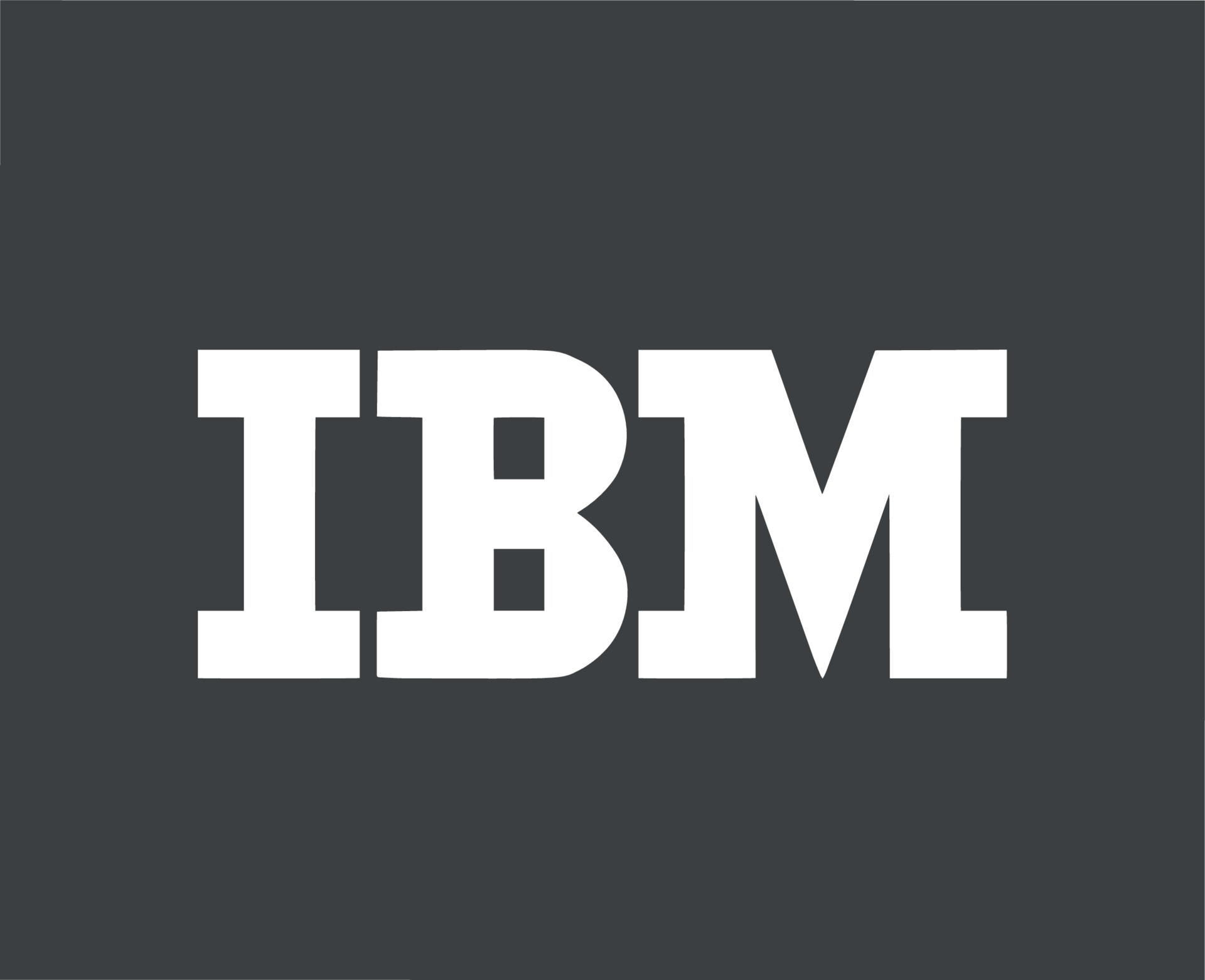 IBM Logo Brand Software Computer Symbol White Design Vector Illustration With Gray Background ...