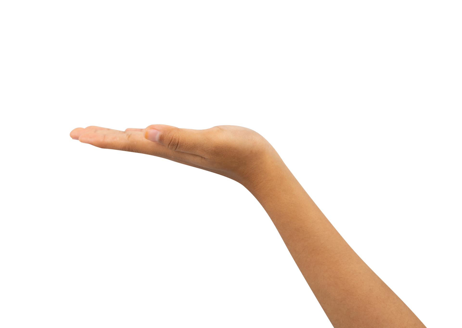Hand Showing Something Isolated For Mockups 21496494 Png