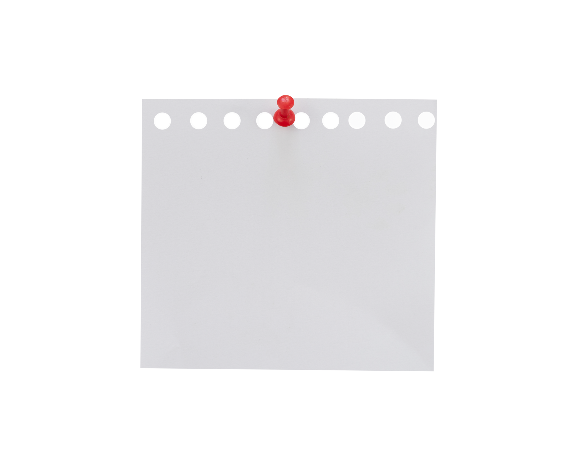 blank note paper with pin 21496540 PNG