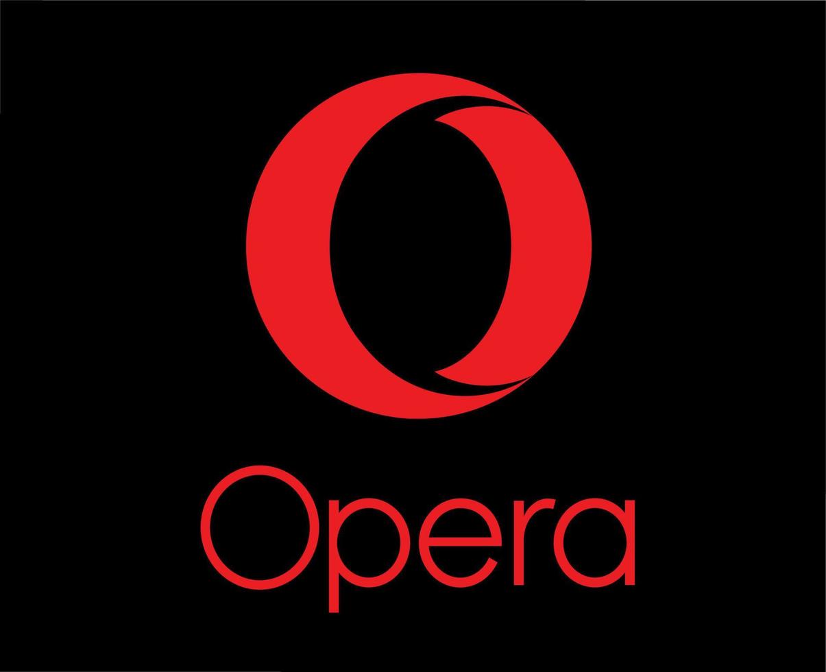 Opera Browser Brand Logo Symbol With Name Red Design Software Vector ... Opera Browser Brand Logo Symbol With Name Red Design Software Vector ...