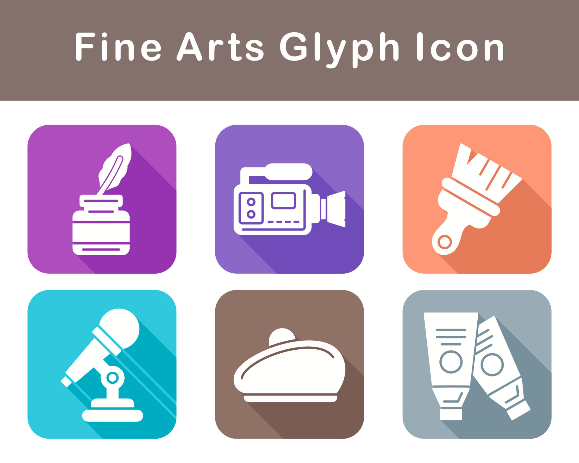 Fine Arts Vector Icon Set 21497208 Vector Art at Vecteezy