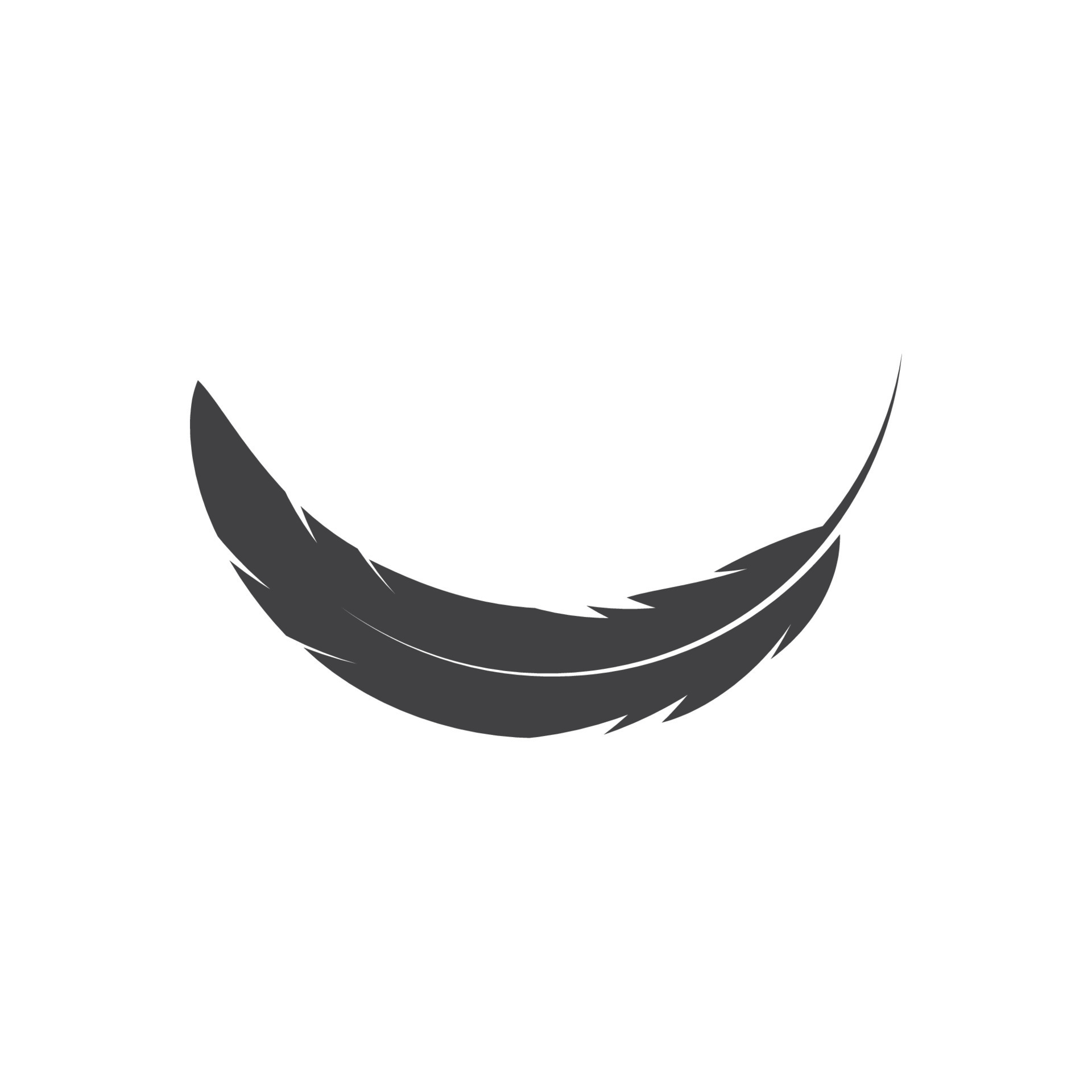 feather icon illustration vector template 21497306 Vector Art at Vecteezy