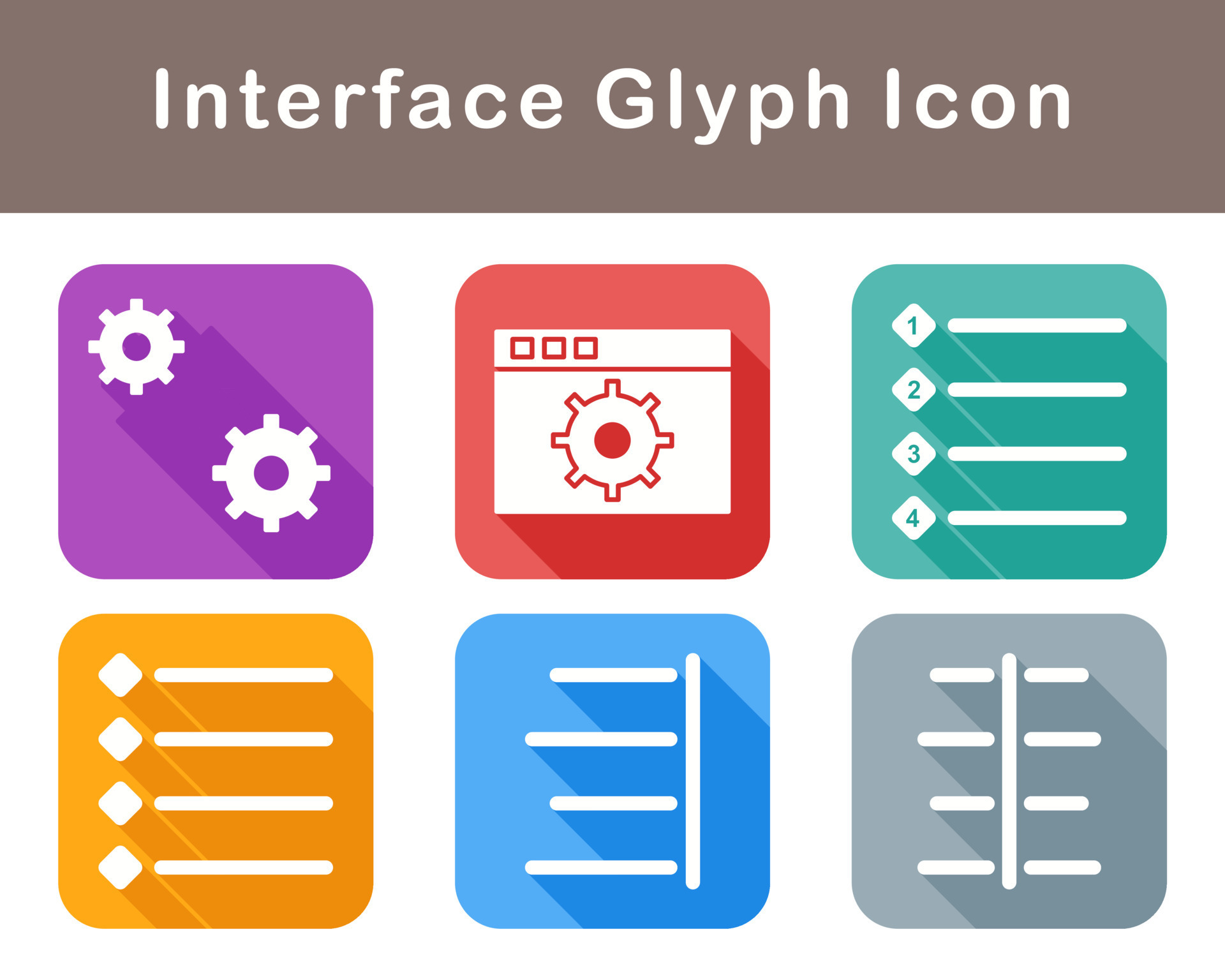 Interface Vector Icon Set 21497641 Vector Art at Vecteezy