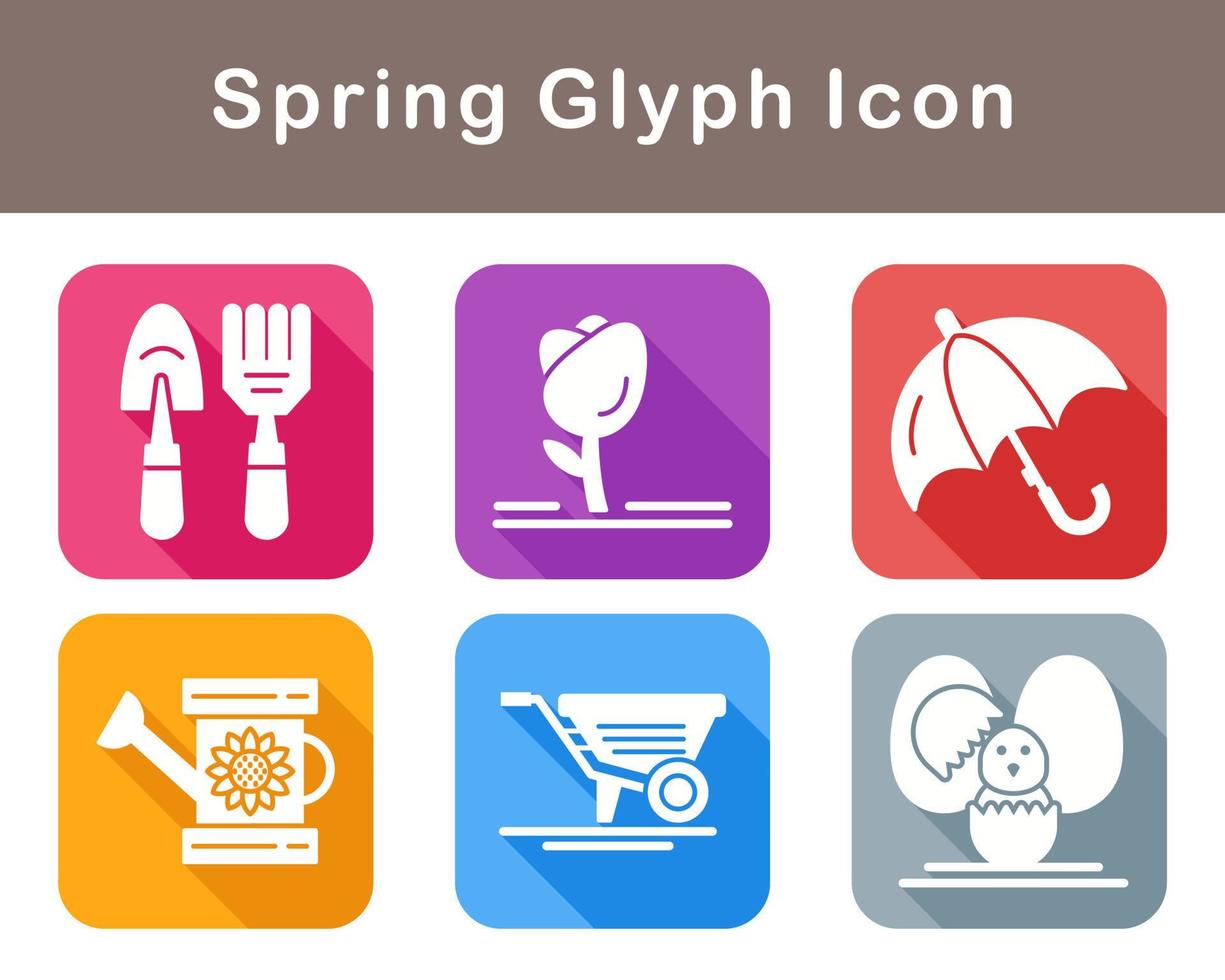 Spring Vector Icon Set 21498193 Vector Art at Vecteezy