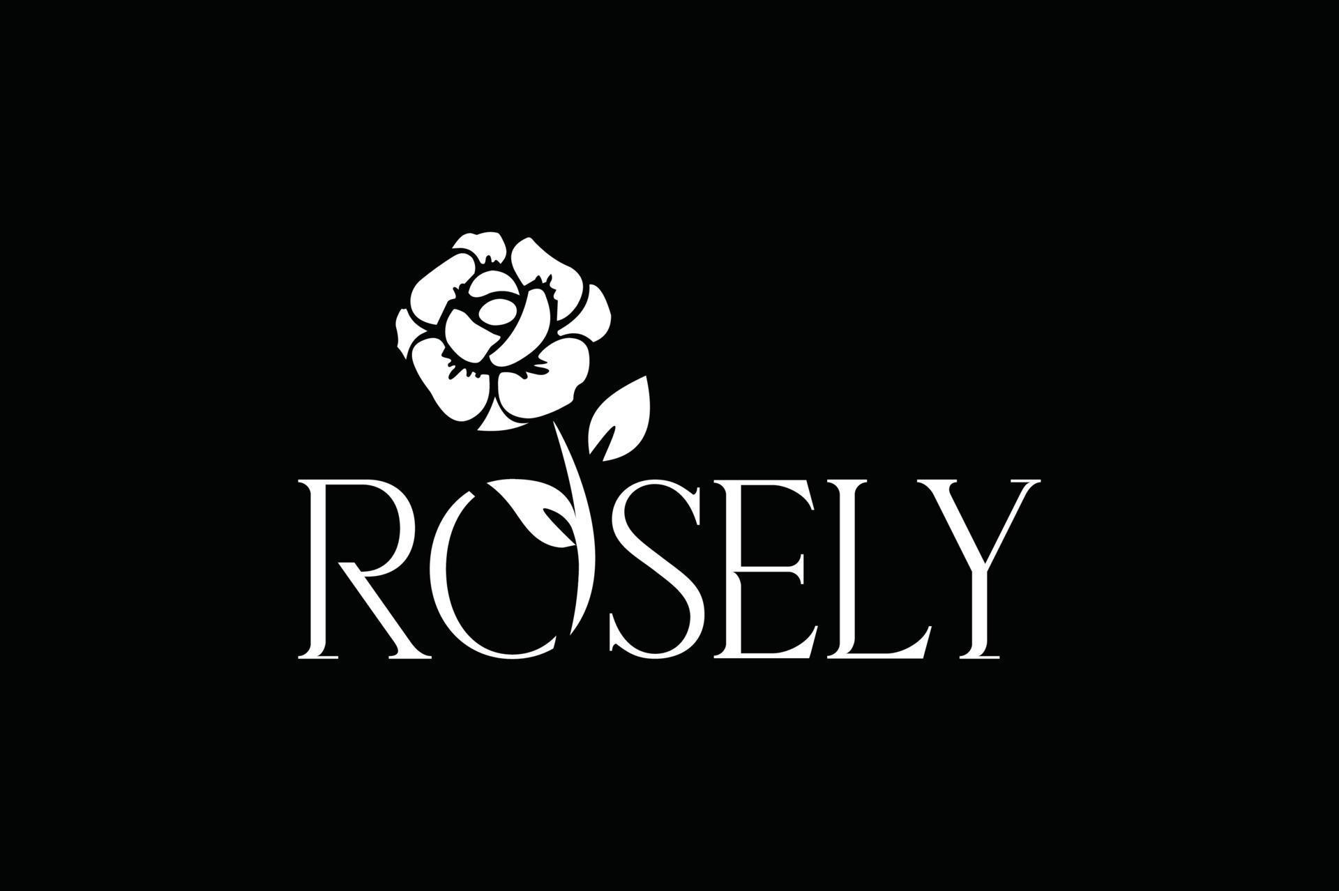 rosely logo design, fashion brand logo, beauty product 21499167 Vector Art at Vecteezy