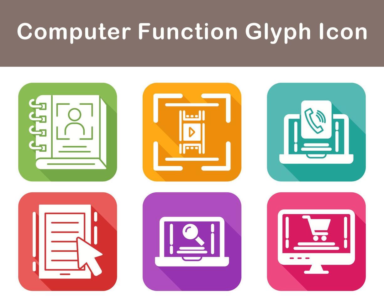 Computer Function Vector Icon Set 21499409 Vector Art at Vecteezy