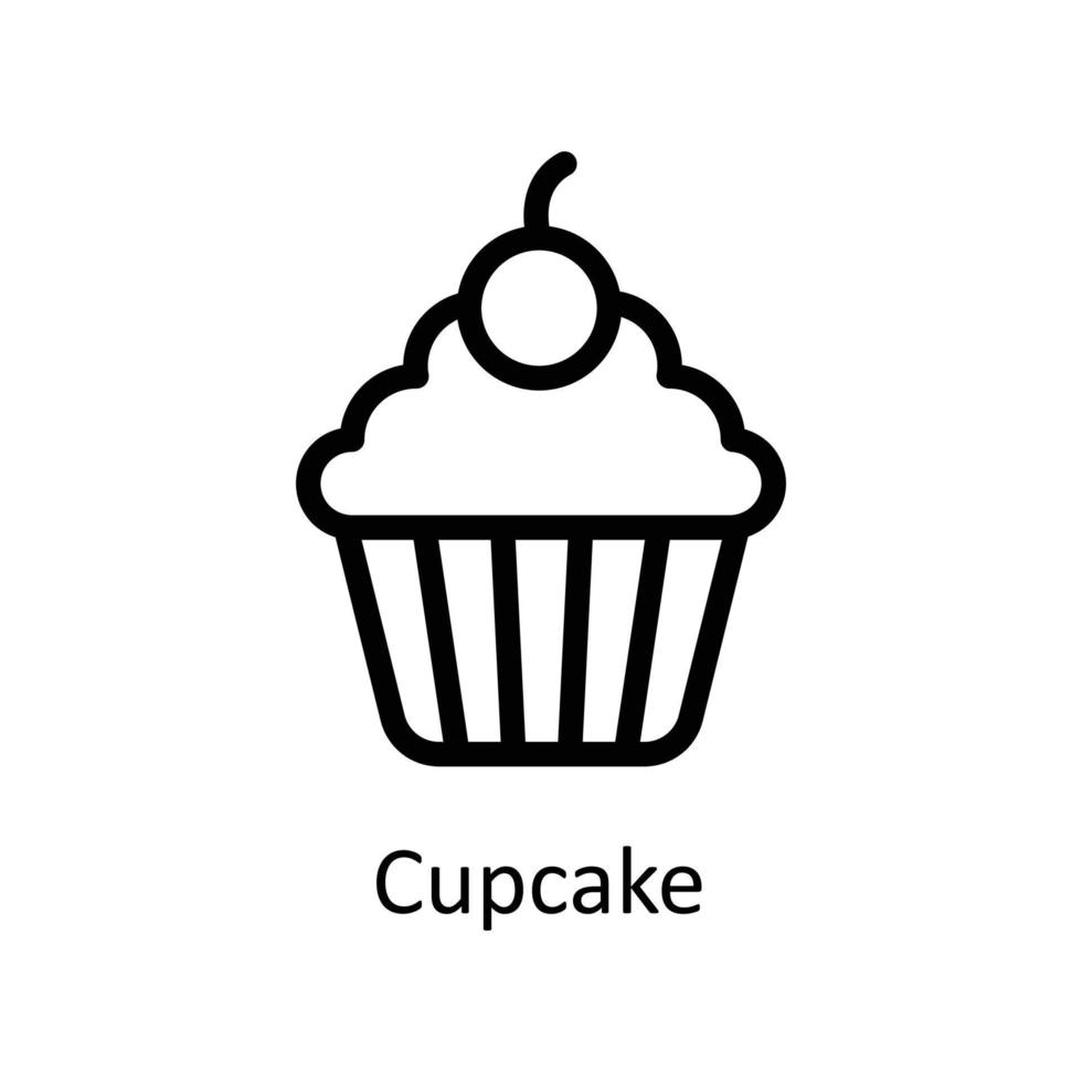 Cupcake Vector outline Icons. Simple stock illustration stock 21500228 ... Cupcake Vector outline Icons. Simple stock illustration stock 21500228 ...