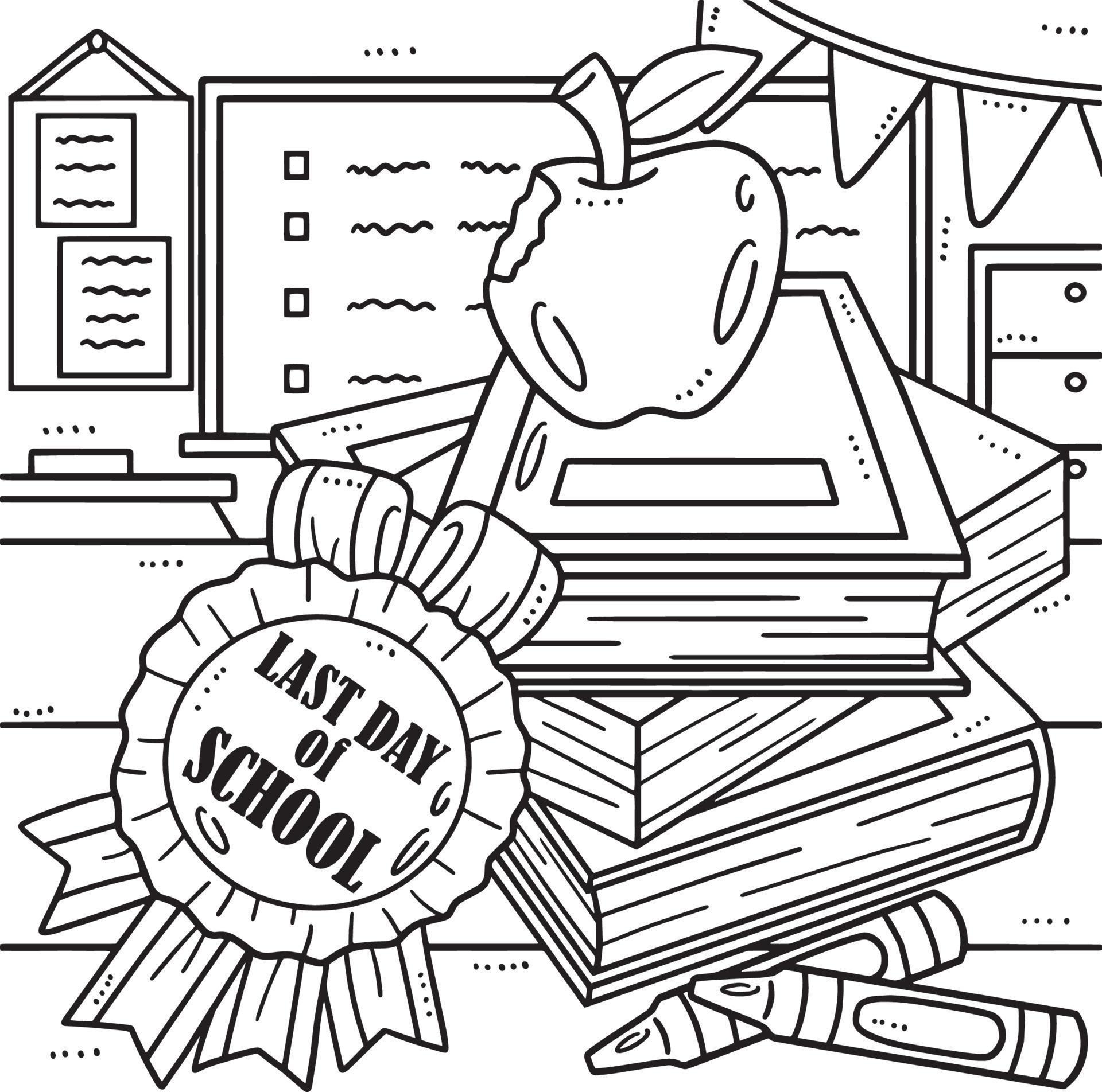 Last Day Of Pre K Books Apple Coloring Page 21501557 Vector Art At Vecteezy last-day-of-pre-k-books-apple-coloring-page-21501557-vector-art-at-vecteezy