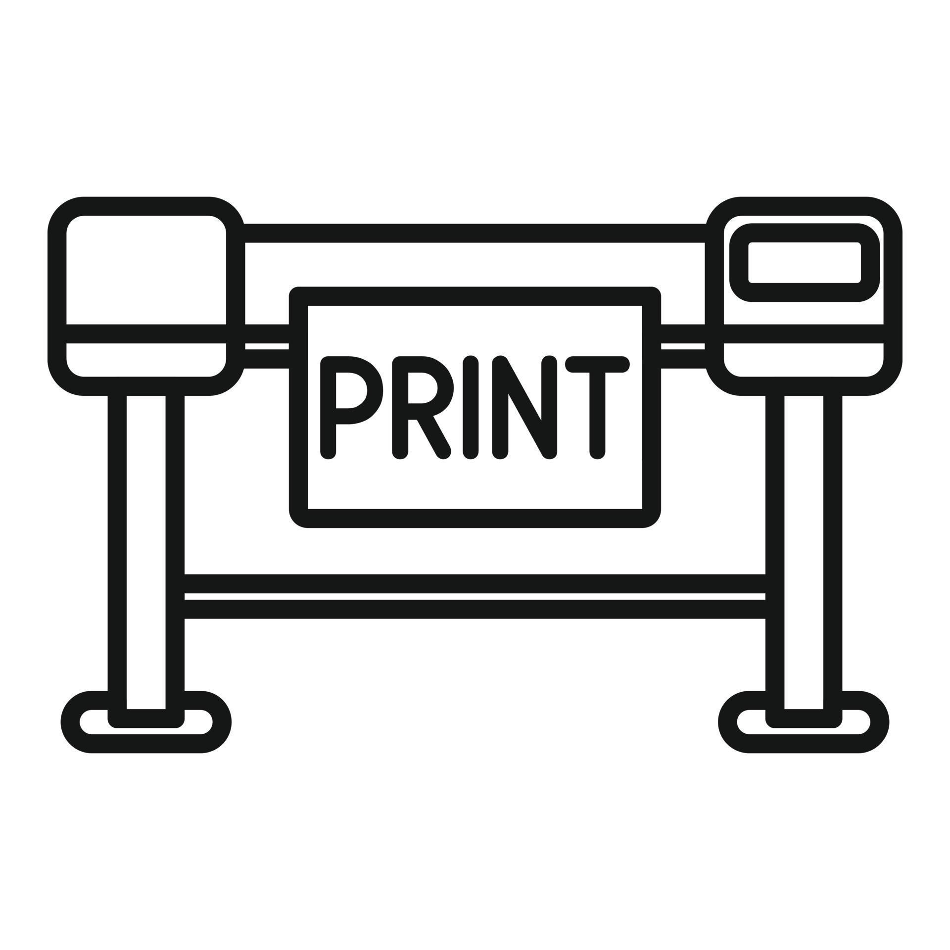 Plotter print icon outline vector. Printer machine 21503045 Vector Art at Vecteezy