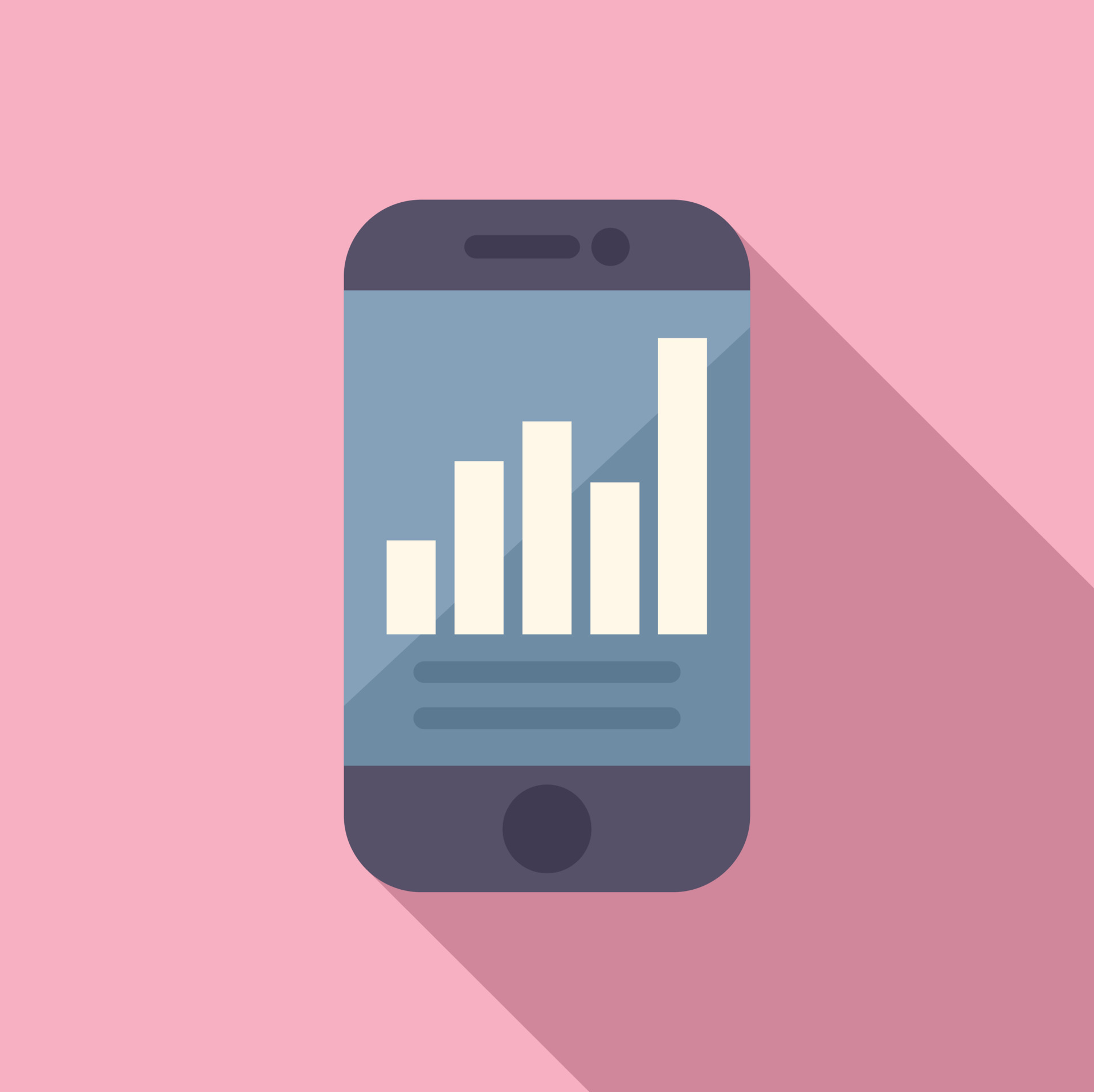 Phone Online Report Icon Flat Vector Business Document 21503844 Vector