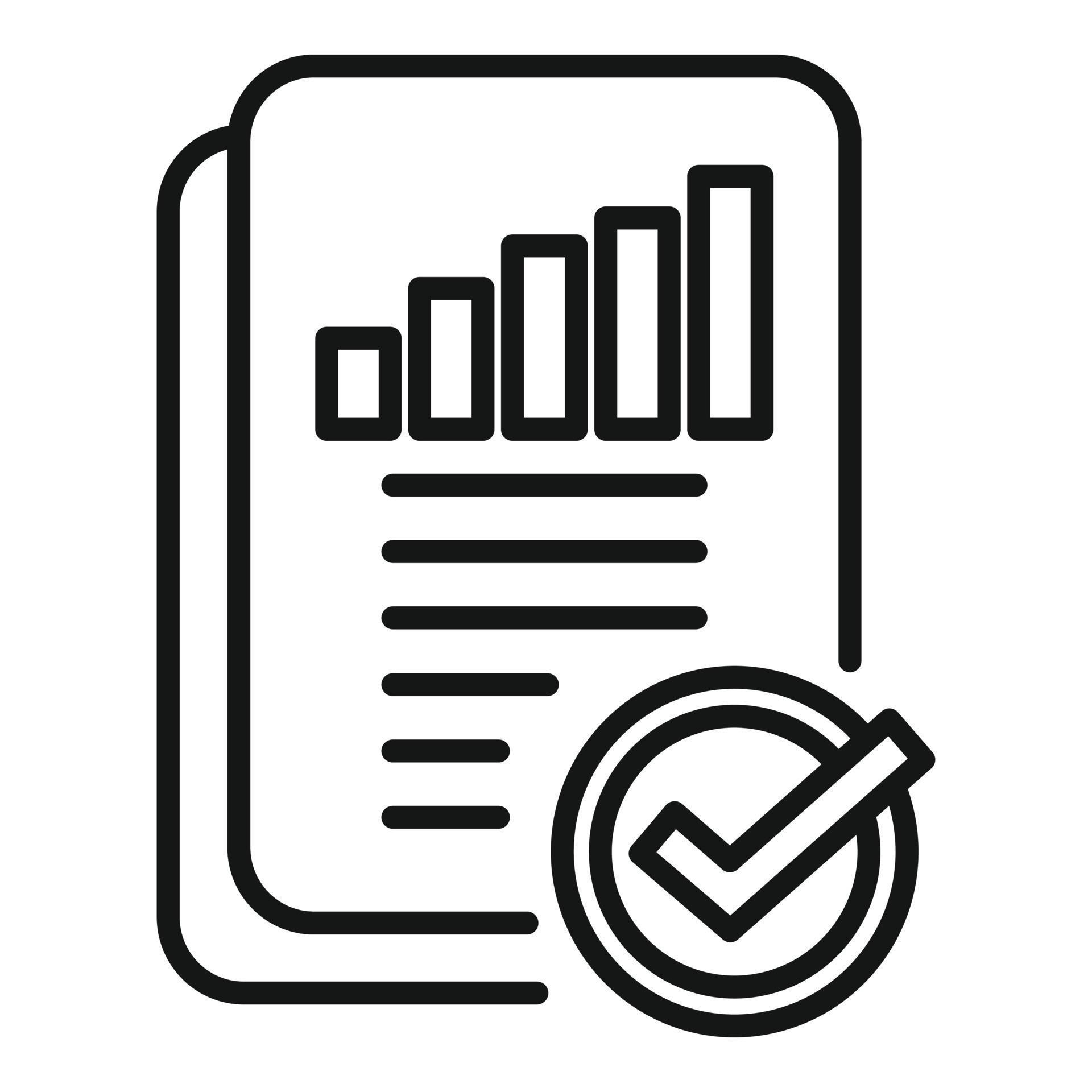 Paper report icon outline vector. Document data 21503888 Vector Art at Vecteezy