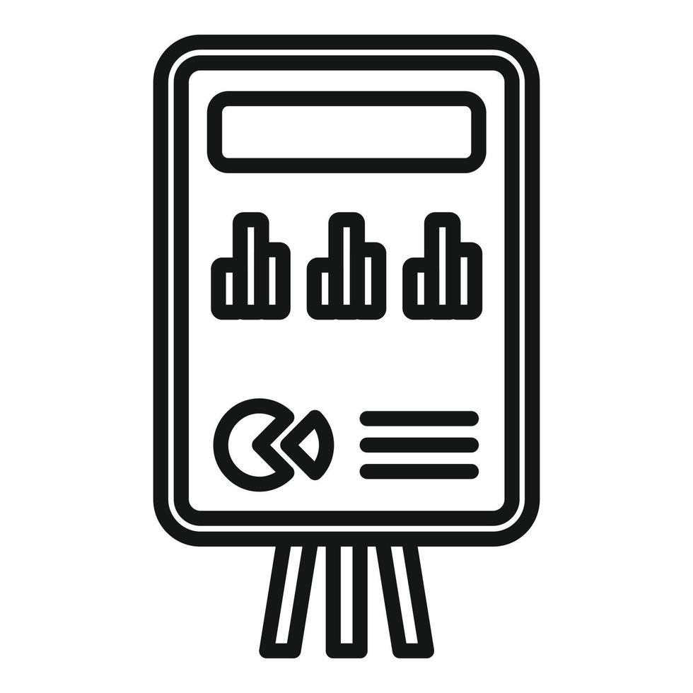 Banner Graph Icon Outline Vector Business Document 21503890 Vector Art