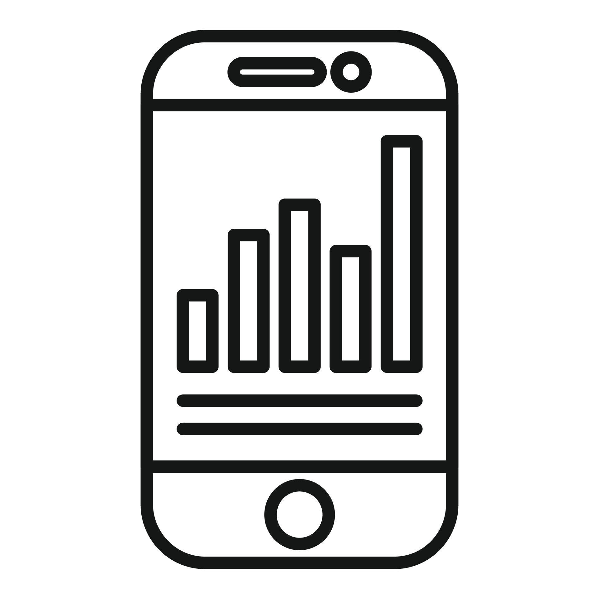 Phone Online Report Icon Outline Vector Business Document 21503892