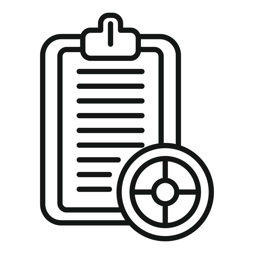 Pie Chart Report Icon Outline Vector Document Data 21503910 Vector Art At Vecteezy