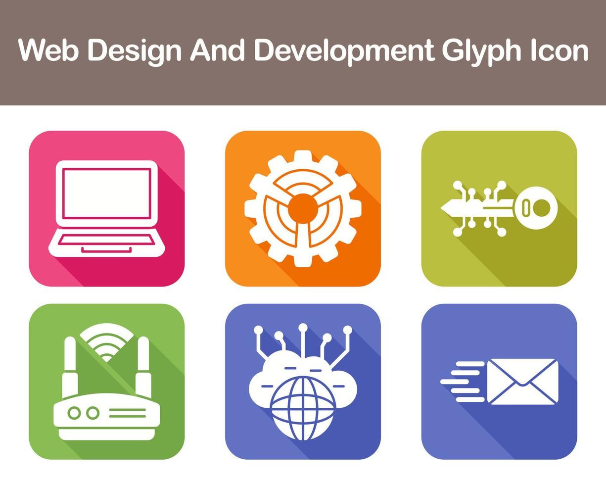 Web Design And Development Vector Icon Set 21504082 Vector Art at Vecteezy