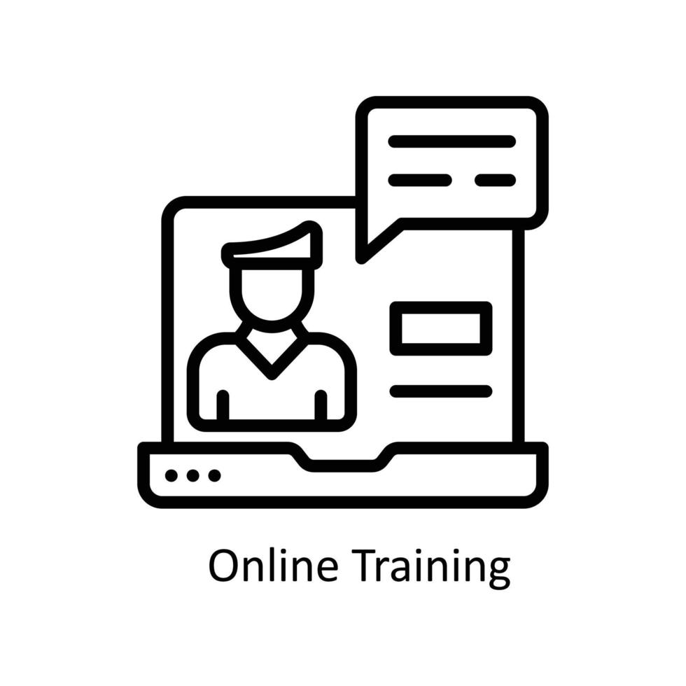 Online Training Vector Outline Icons Simple Stock Illustration Stock online-training-vector-outline-icons-simple-stock-illustration-stock