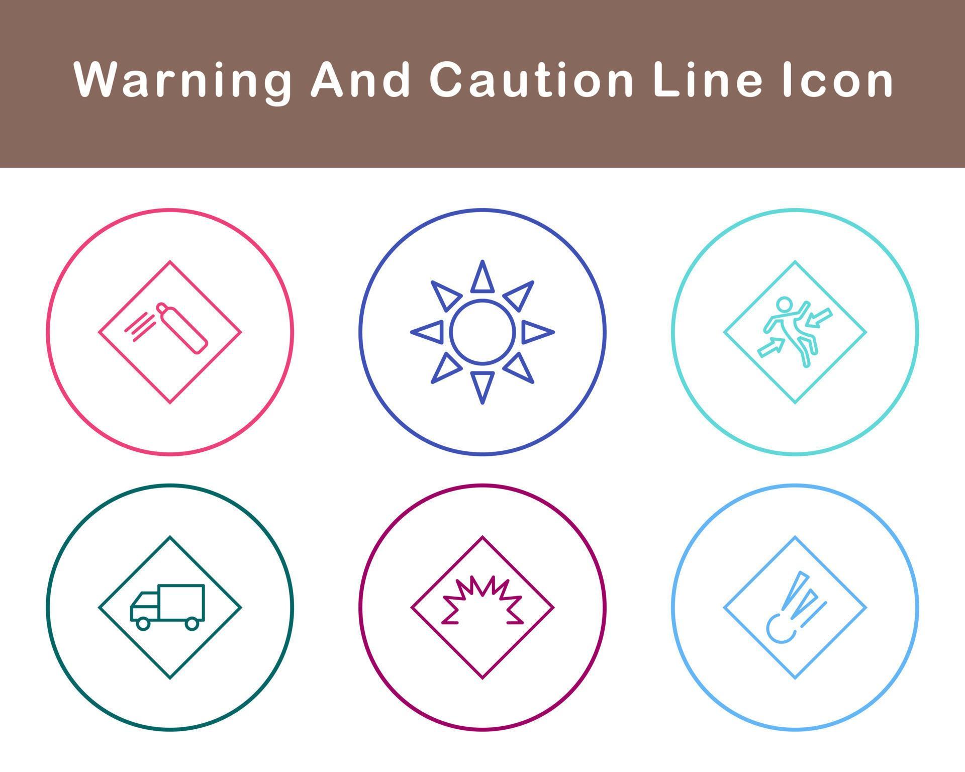 Warning And Caution Vector Icon Set 21504665 Vector Art at Vecteezy