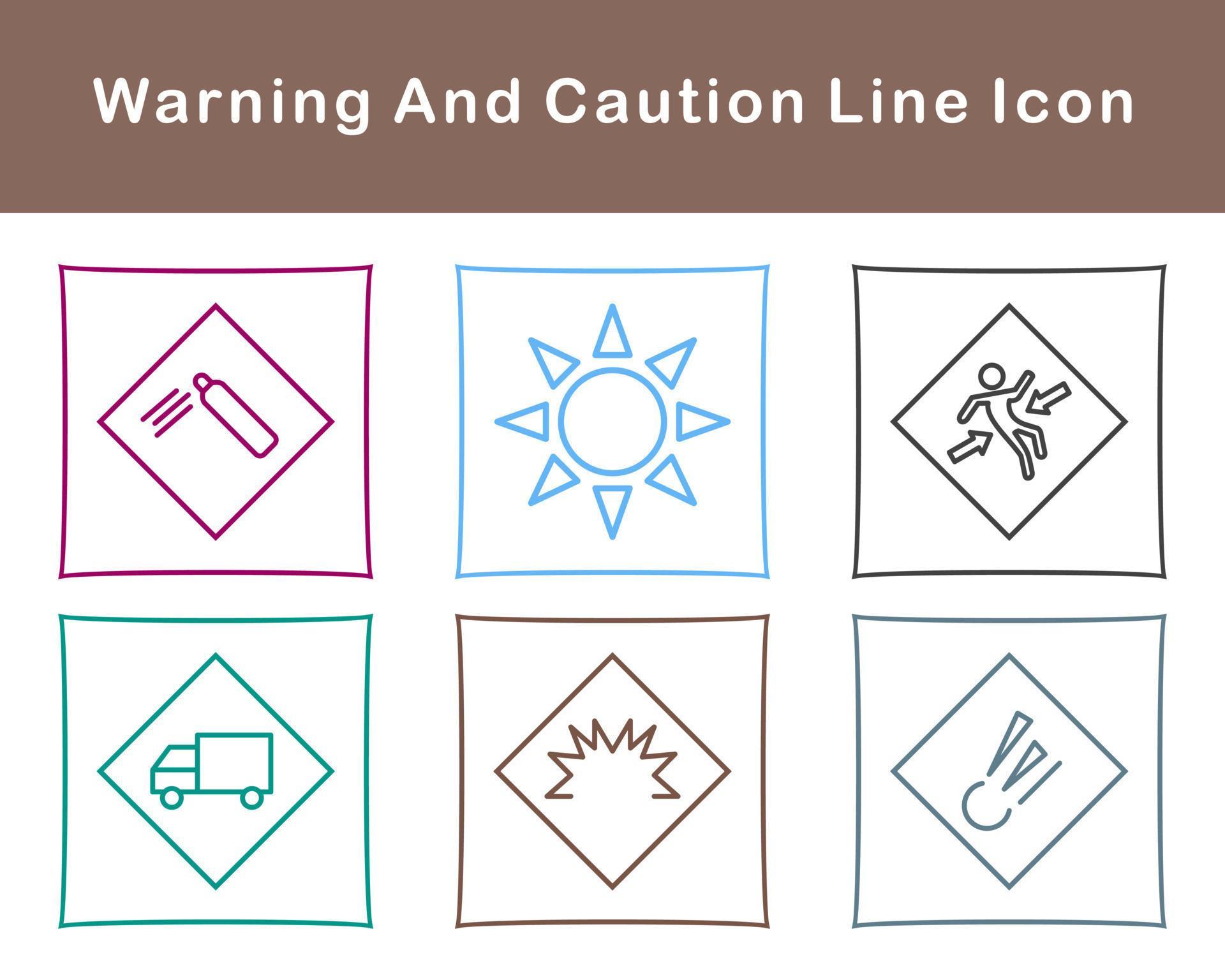 Warning And Caution Vector Icon Set 21504765 Vector Art at Vecteezy