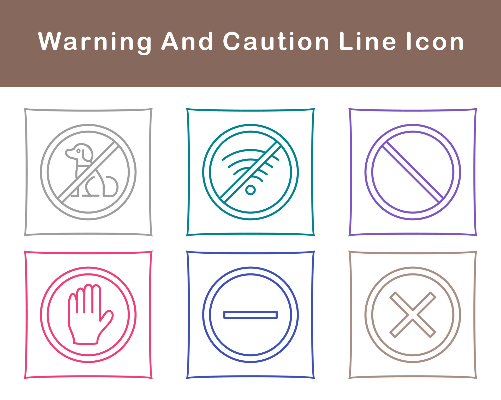 Warning And Caution Vector Icon Set 21504777 Vector Art at Vecteezy