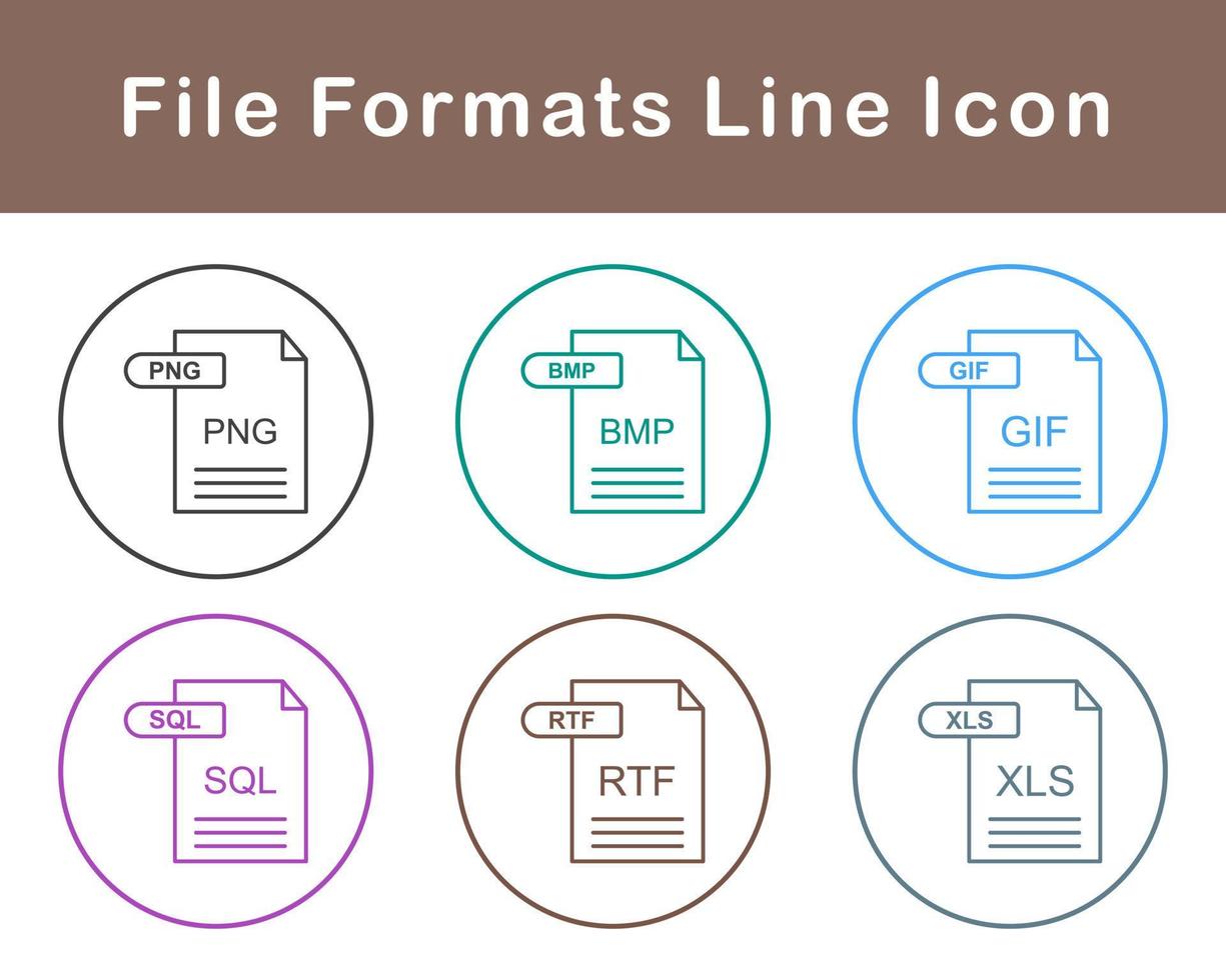 File Formats Vector Icon Set 21504982 Vector Art at Vecteezy