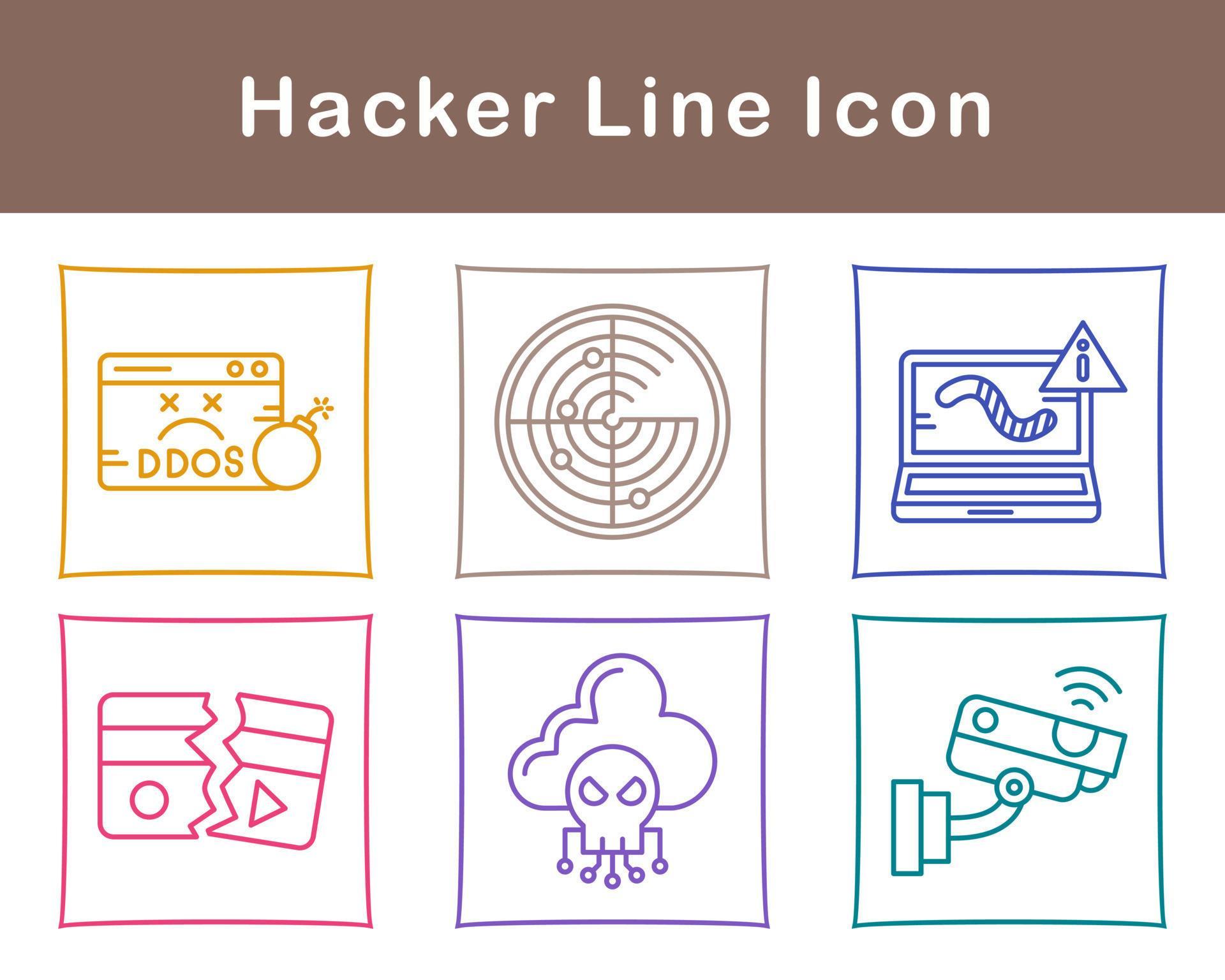 Hacker Vector Icon Set 21505168 Vector Art at Vecteezy