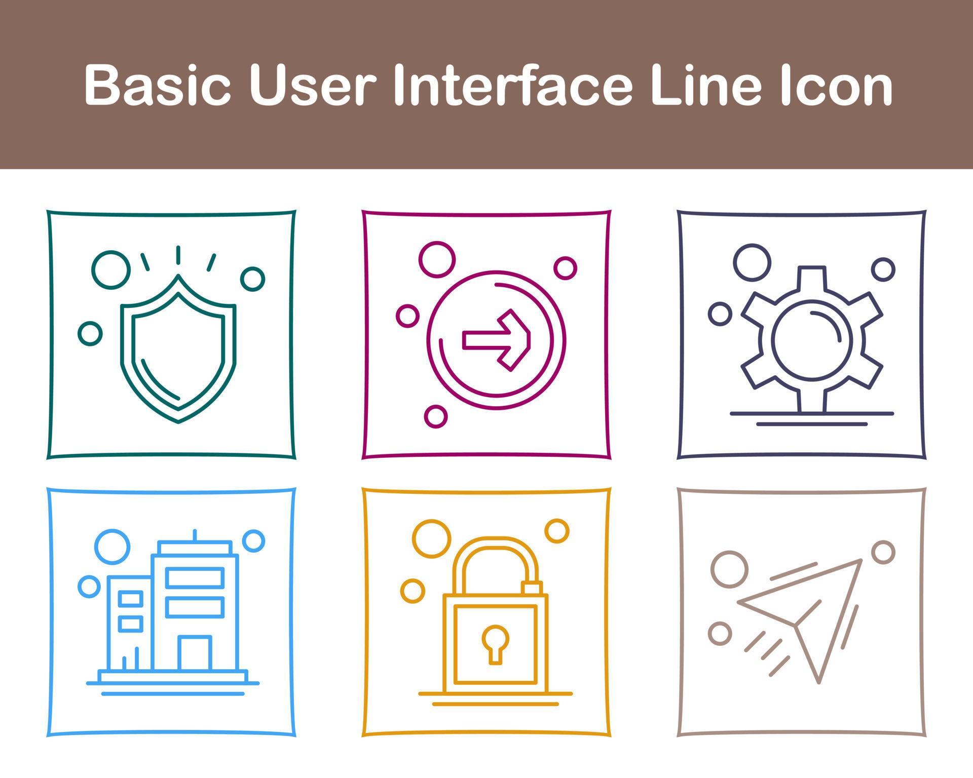Basic User Interface Vector Icon Set 21505174 Vector Art at Vecteezy