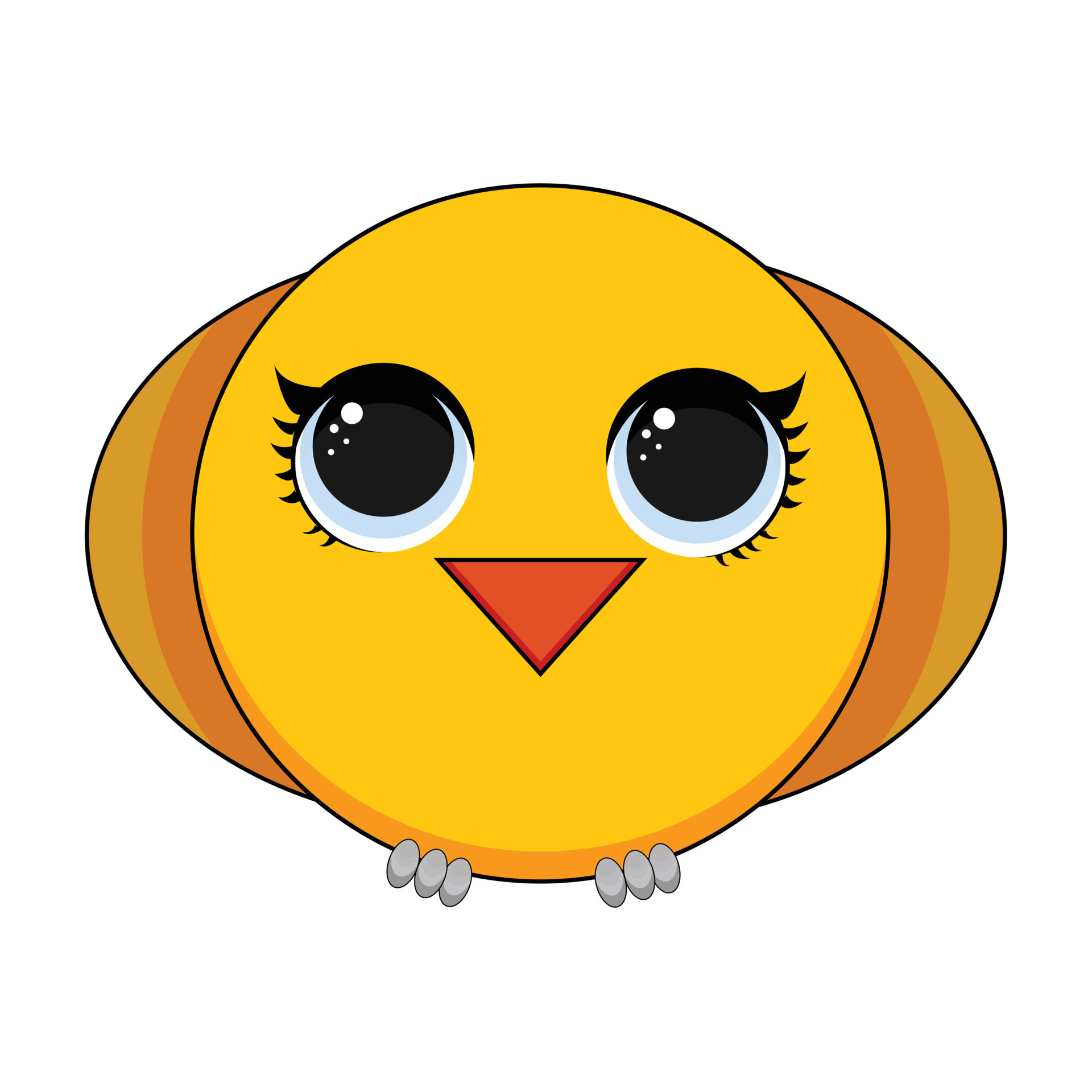 Cartoon Funny Bird Isolated On White Background 21505584 Vector Art At Vecteezy