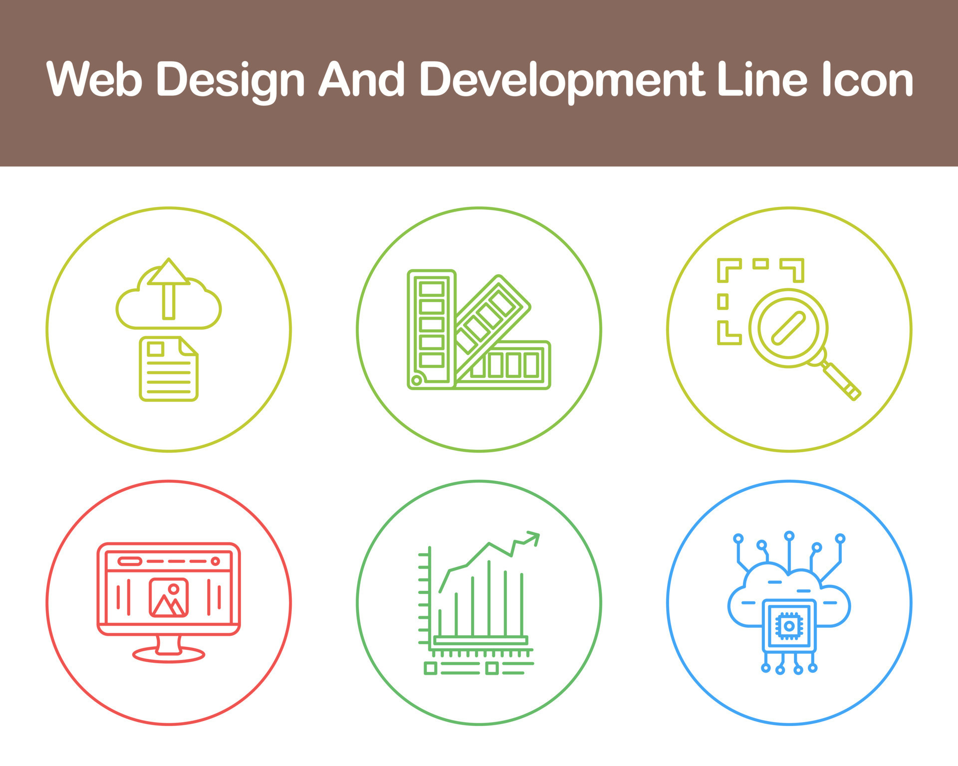 Web Design And Development Vector Icon Set 21505688 Vector Art at Vecteezy