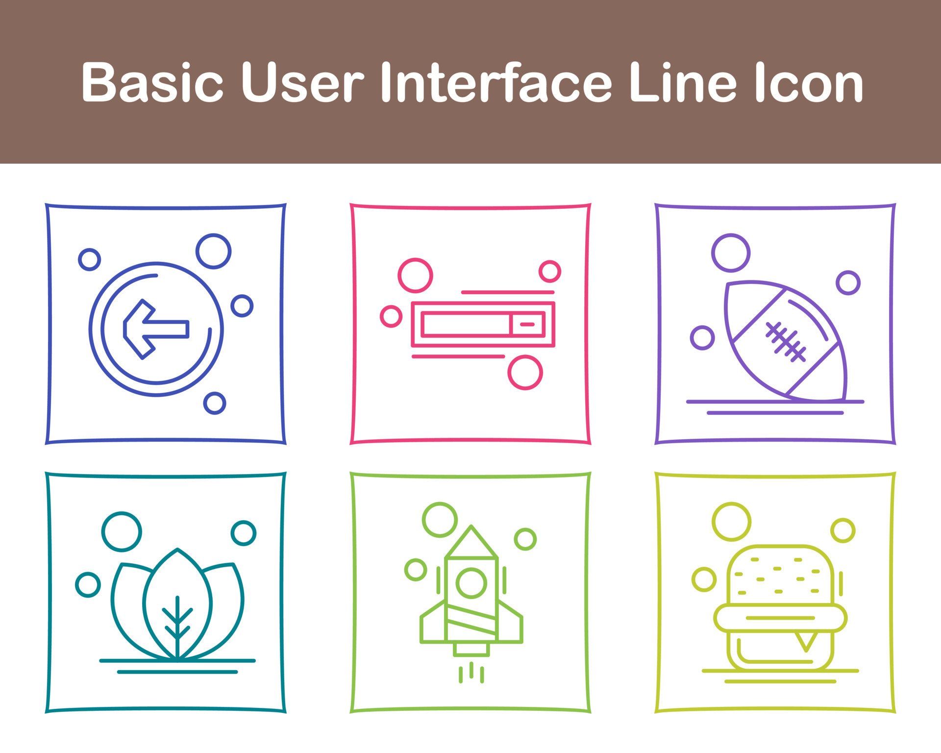 Basic User Interface Vector Icon Set 21505726 Vector Art at Vecteezy