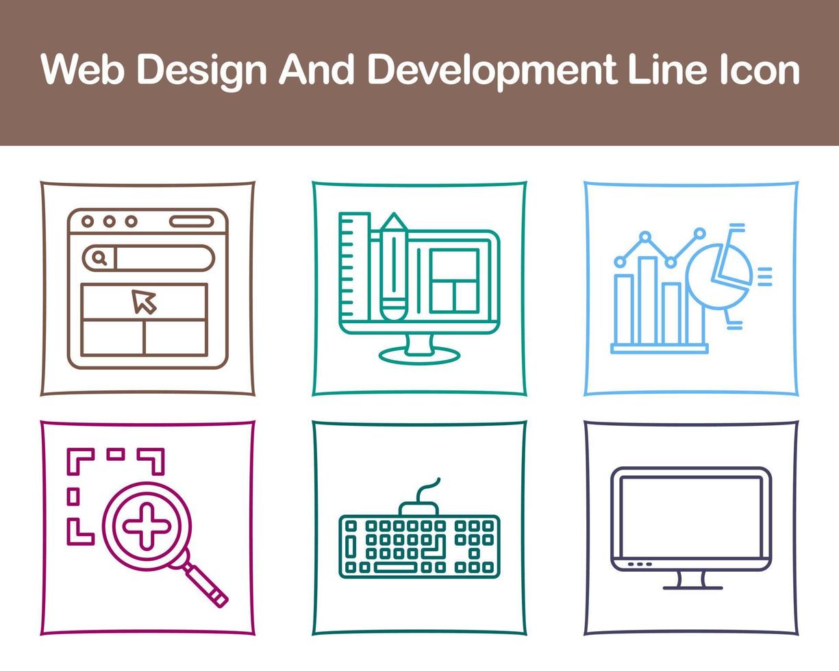 Web Design And Development Vector Icon Set 21505847 Vector Art At Vecteezy